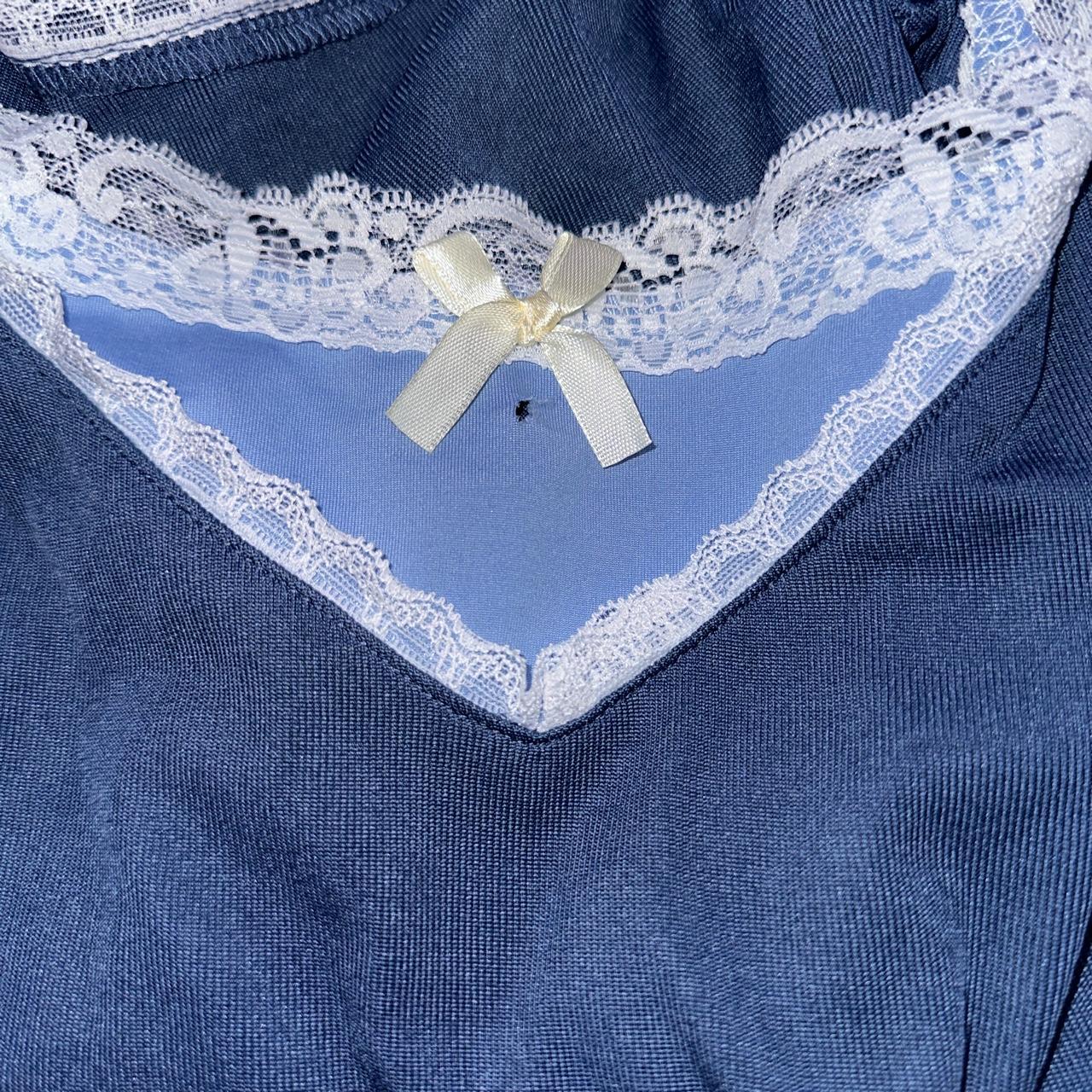 silky teal lacy top elena gilbert lace on the top... | Depop