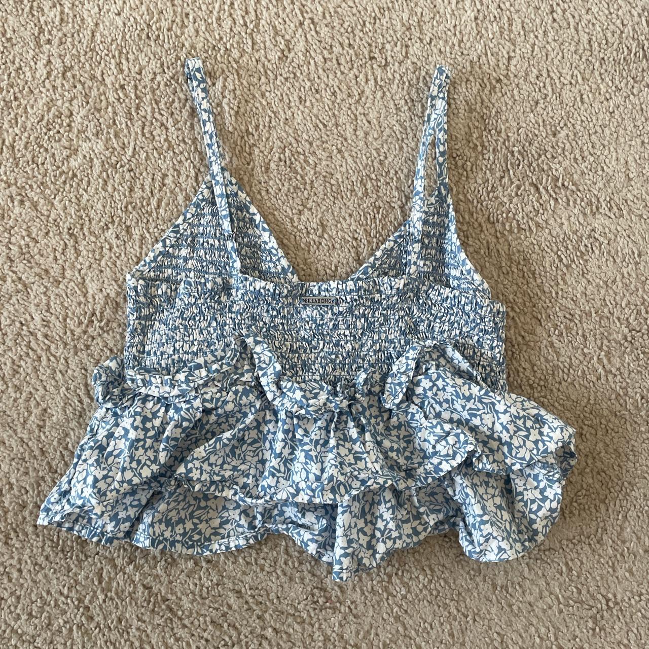Billabong Ruffle Crop top !! soo so cute,... - Depop