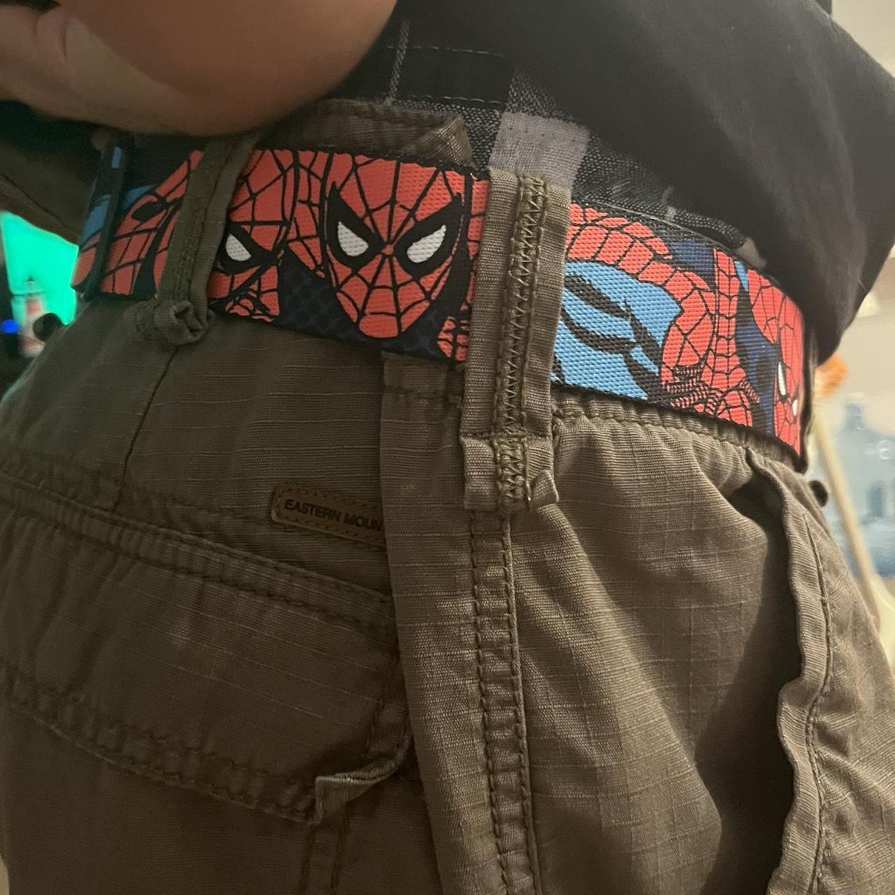 Spider-Man buckle down belt fits 24-38 inches... - Depop