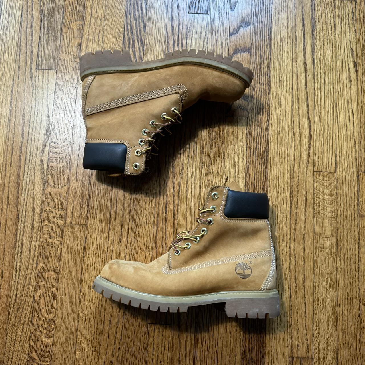 Vintage Timberland men’s boots high top timbs in... - Depop