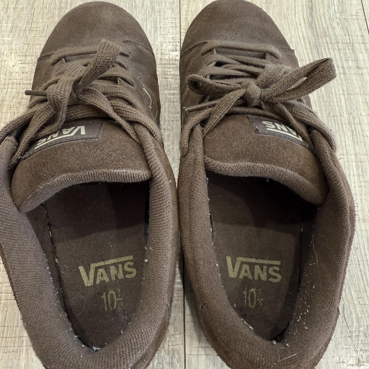 Vintage Y2K brown Vans Skate shoes In awesome... - Depop