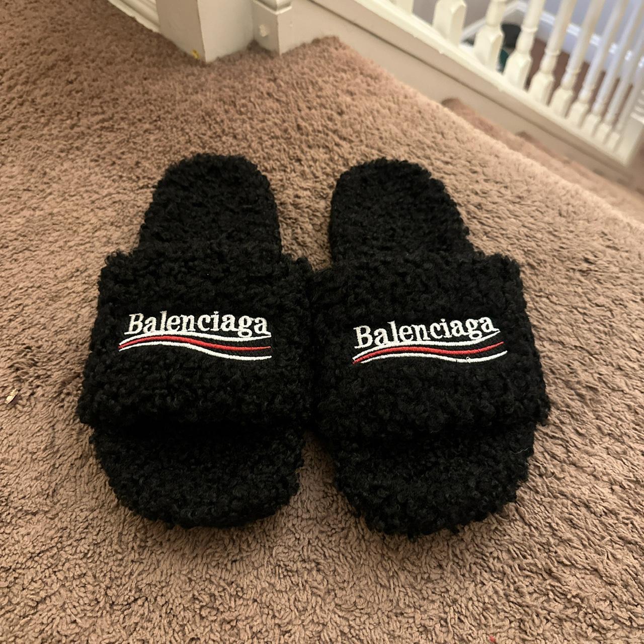 Balenciaga Fur Slides SEND A OFFER can ship the... | Depop