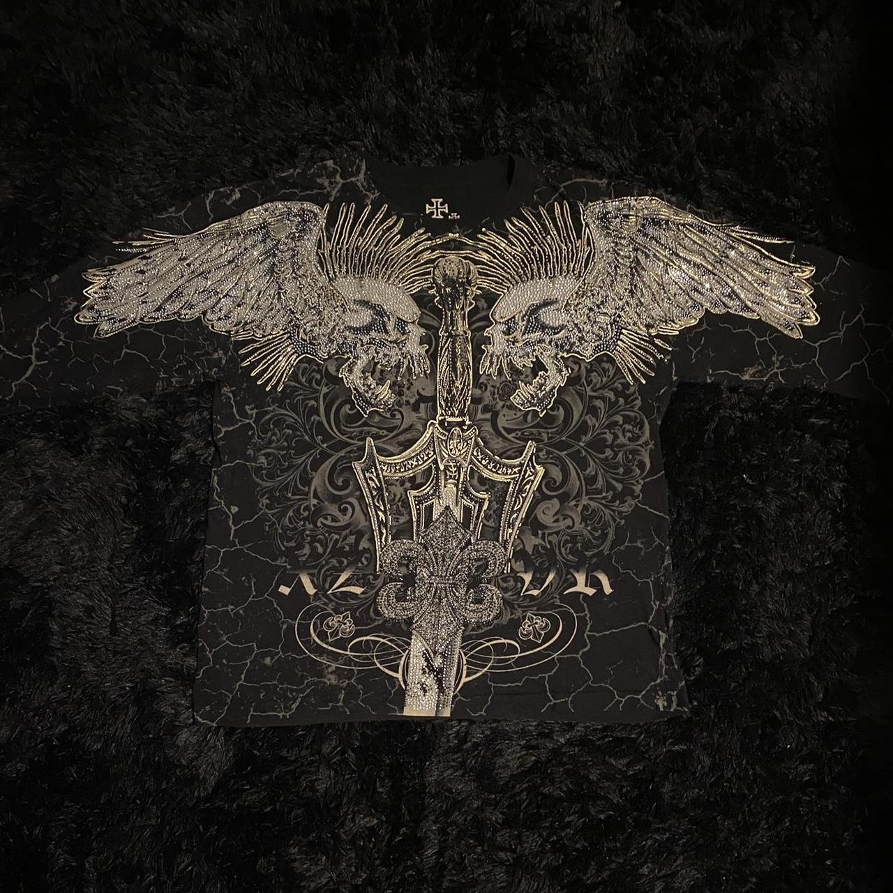 Y2K Emo Grunge Xzavier Tee XAR UNLIMITED JESSE... - Depop