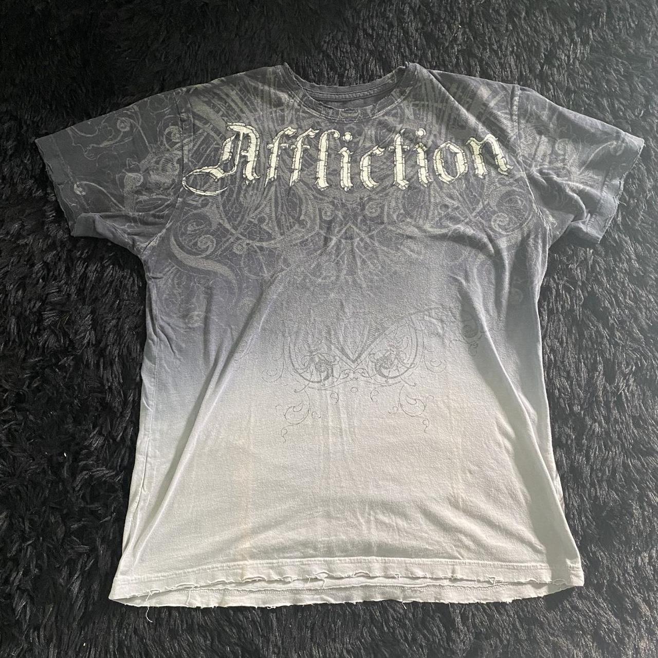 Affliction Fadded design Cathedral Series Size... - Depop
