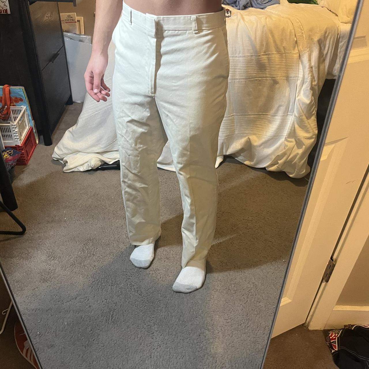 cream pants (i’m 5’11”) - Depop