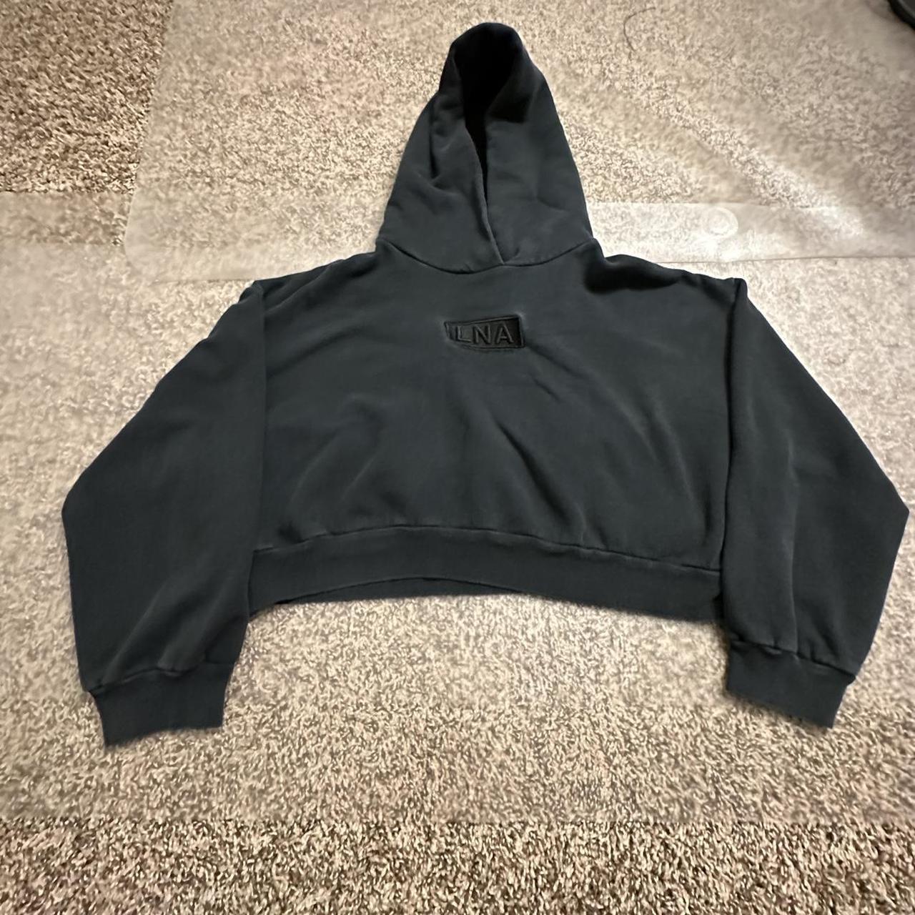 Lna Los Angeles Cropped Hoodie Used Excellent Depop