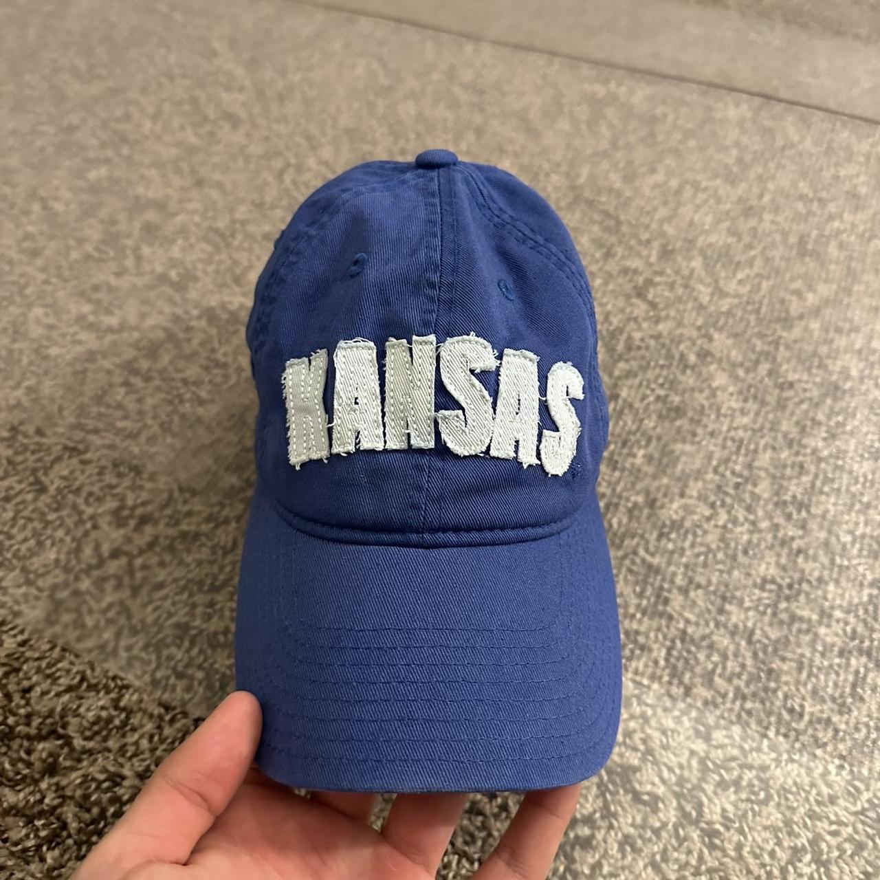 adidas kansas hat adjustable used - excellent... - Depop
