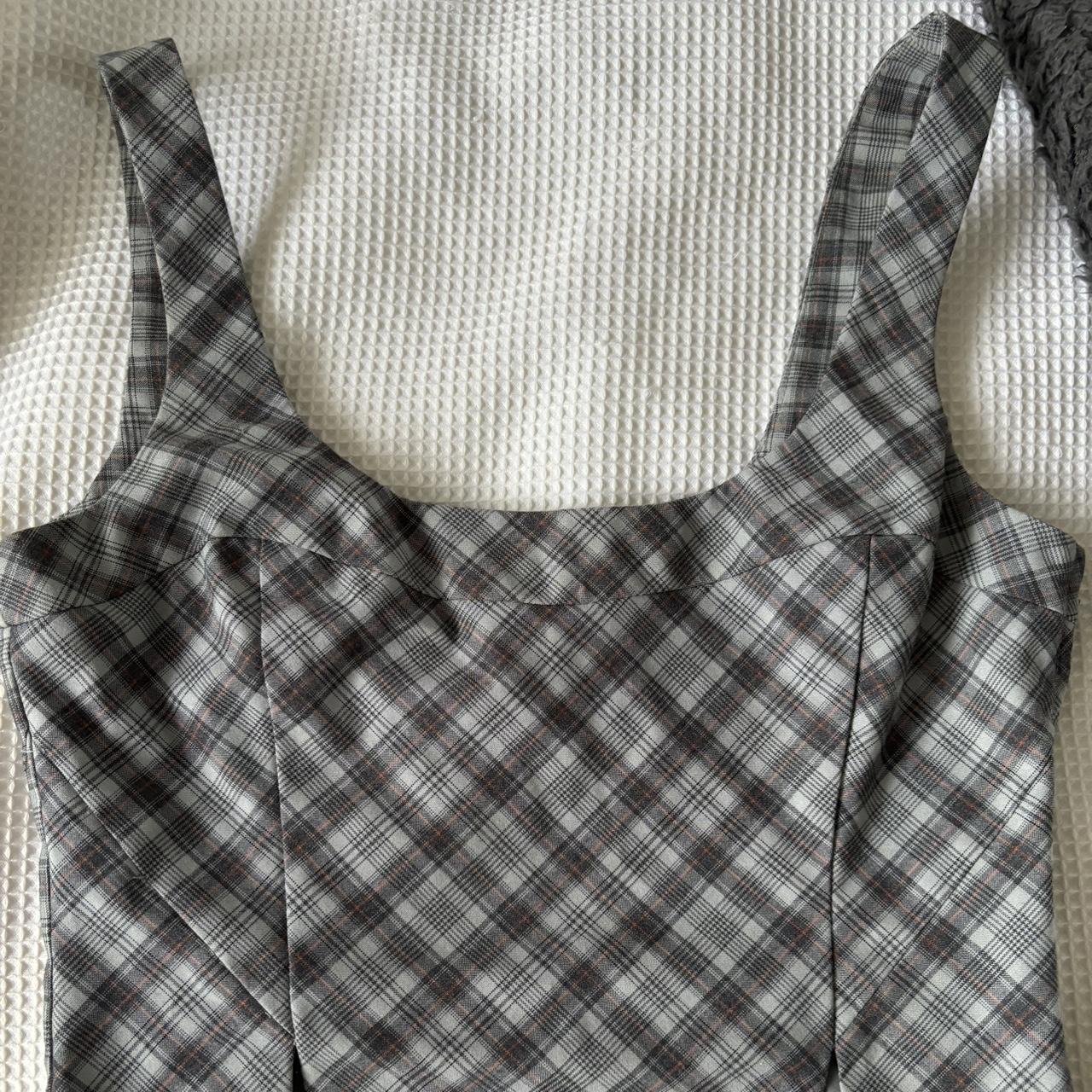 Checkered corset top Perfect condition - Depop