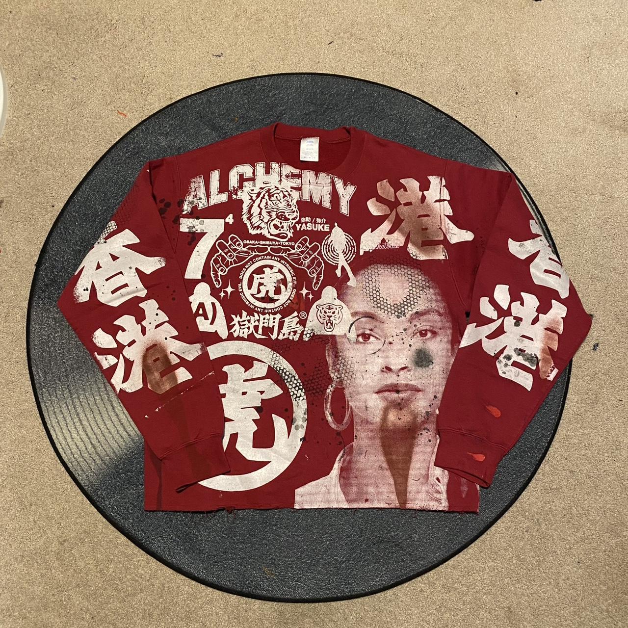 all over print alchemy ig brand sweater | Depop