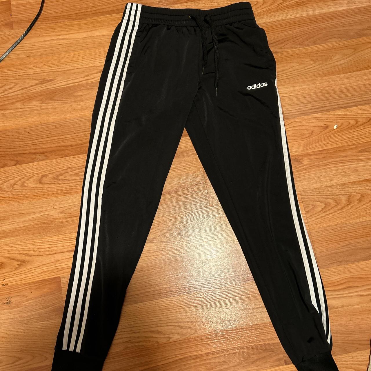 Black adidas pants womens small - Depop