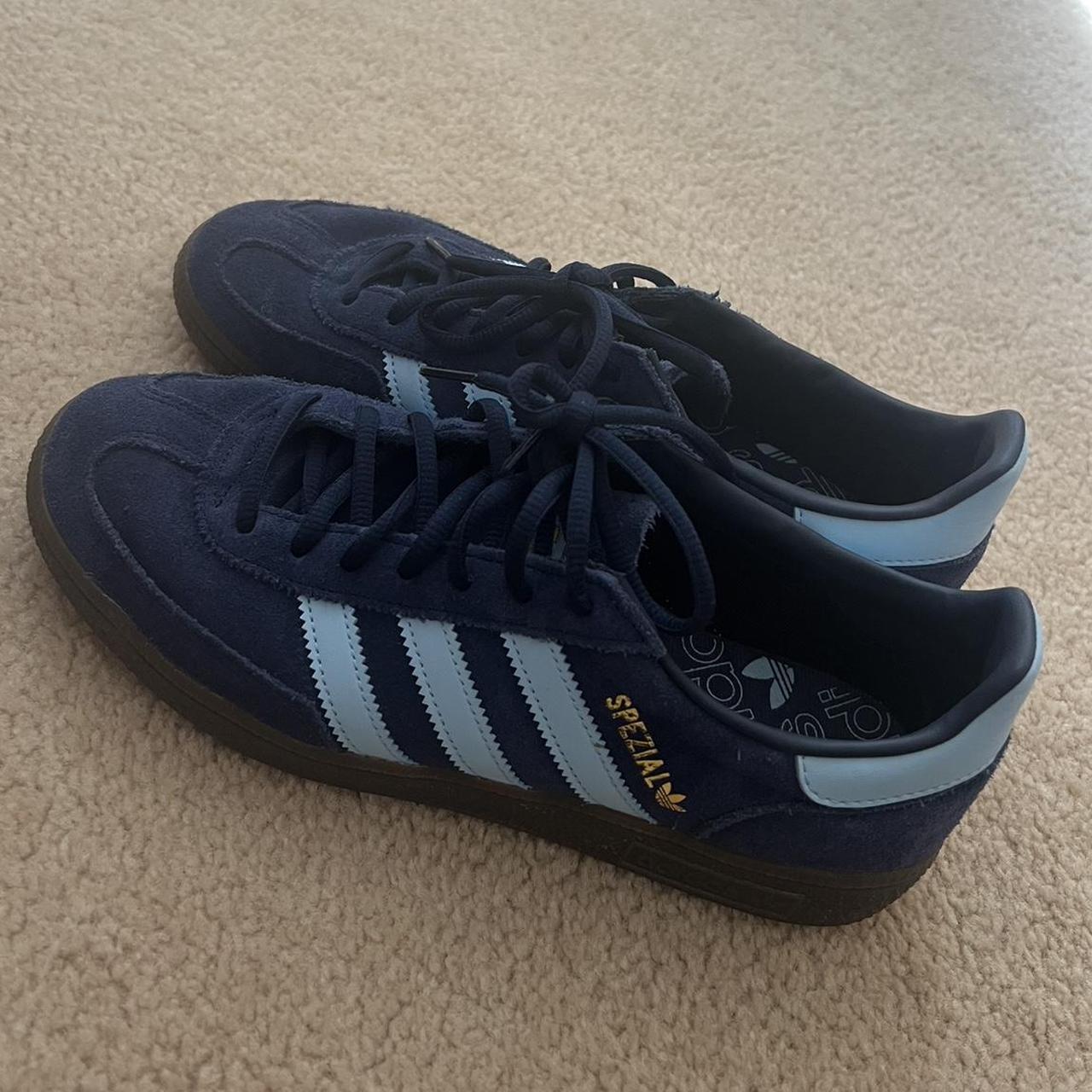 - NAVY BLUE ADIDAS SPEZIALS💙🩵 - US SIZE 9 WOMENS, UK... | Depop