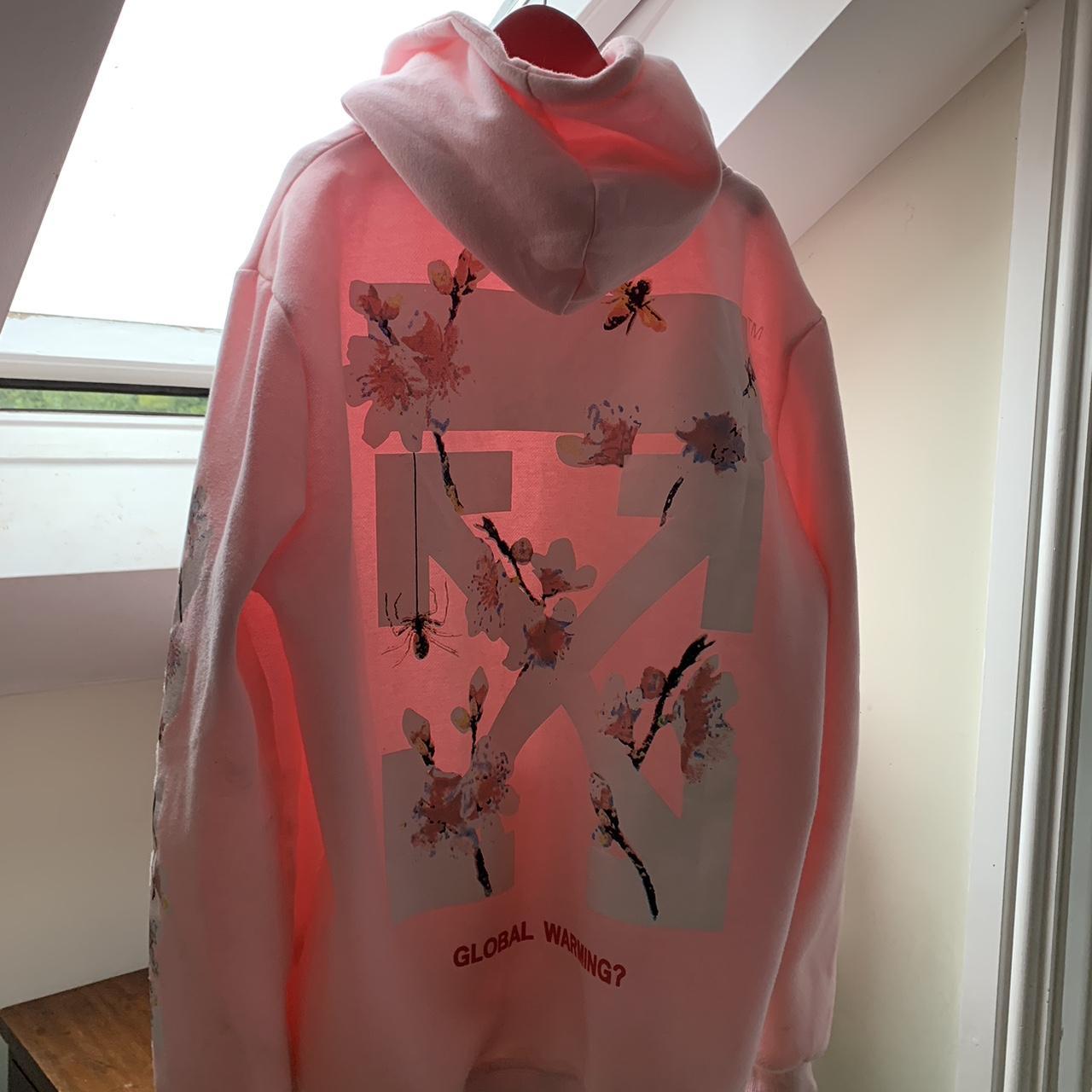 Rare Cherry blossom Pink Off white hoodie, Had since... - Depop