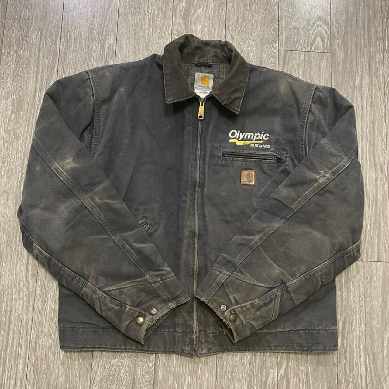 Vintage Carhartt J97 PTL Detroit Blanket-Lined... - Depop