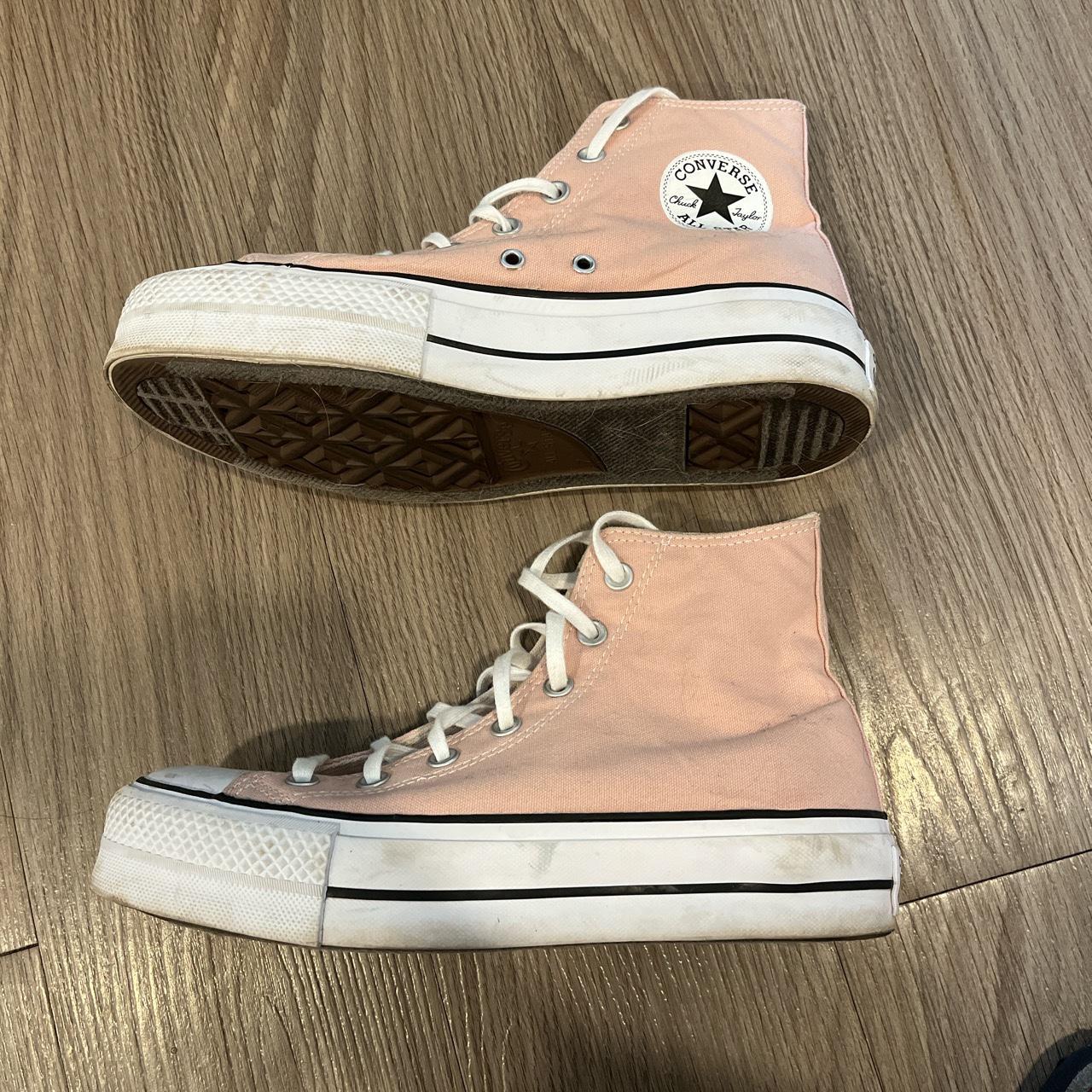 🌸Pink platform high top converse🌸 #converse... - Depop