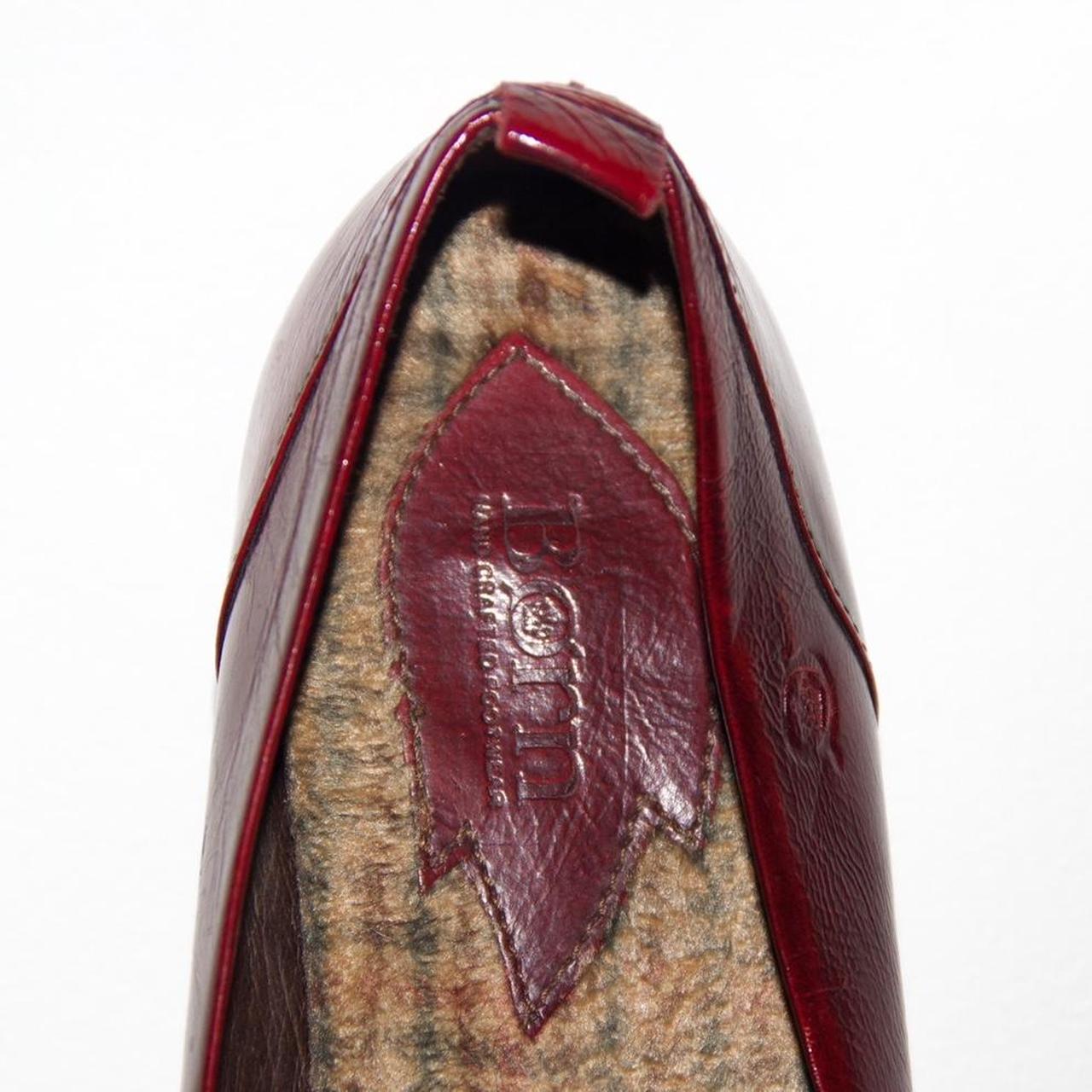 BORN red/burgundy ballets flats size: tag says 8... - Depop