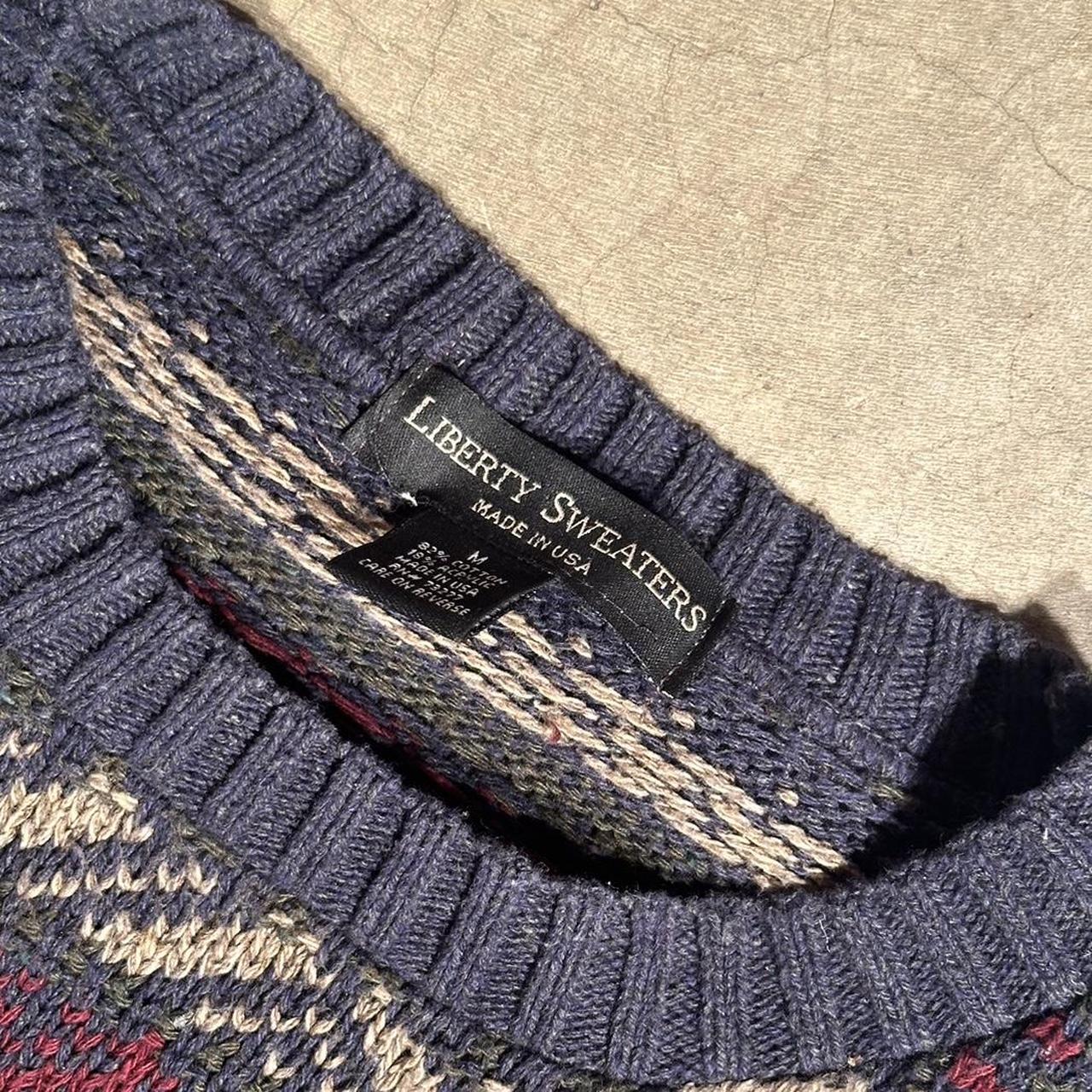Vintage Liberty Sweaters All Over Print Wool Blend... - Depop