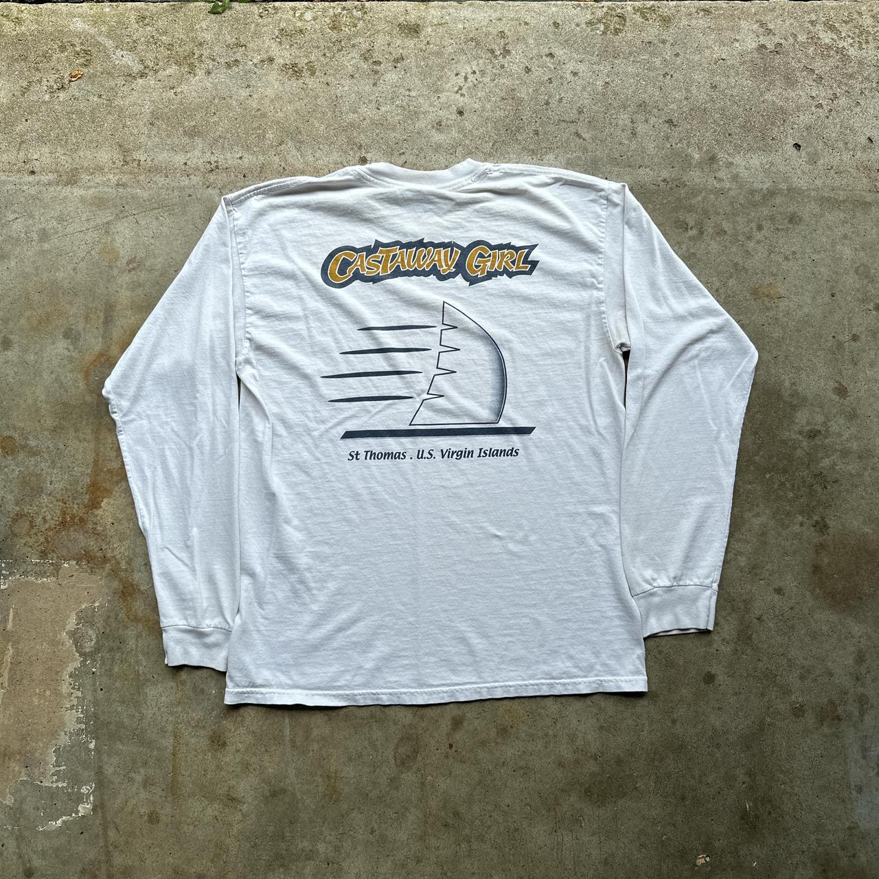 Y2K Castaway Girl, U.S. Virgin Islands Graphic... | Depop