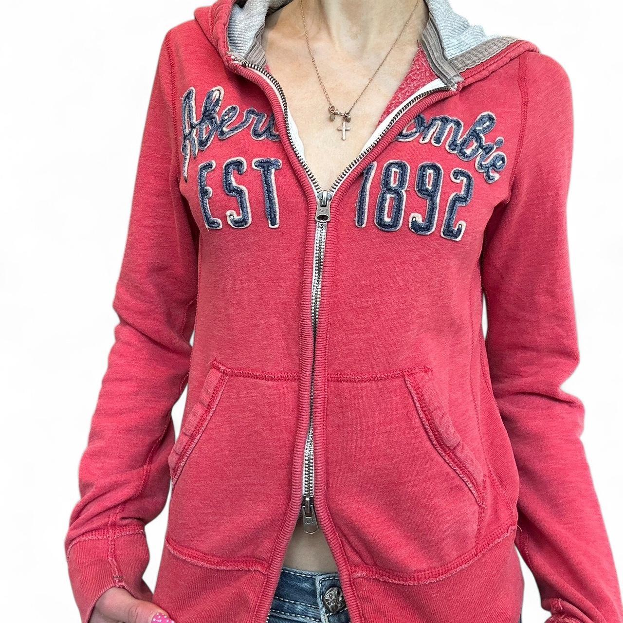 Genuine vintage Abercrombie and fitch zip up double... | Depop