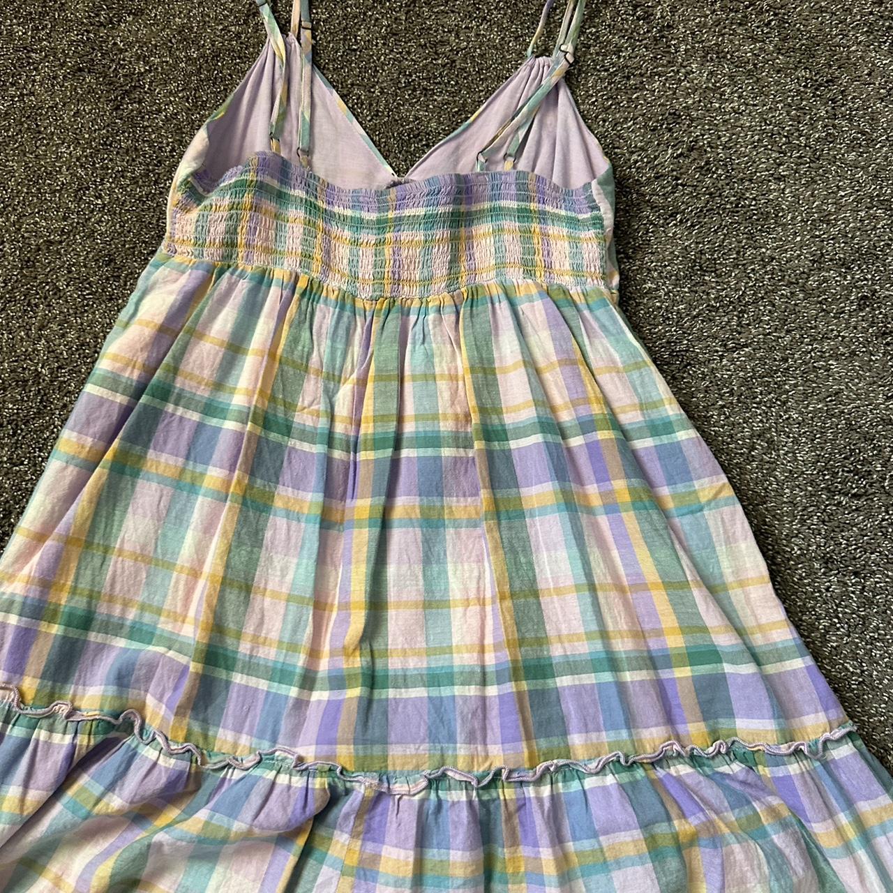 Super cute Checkard dress from Target! Size M Worn - Depop