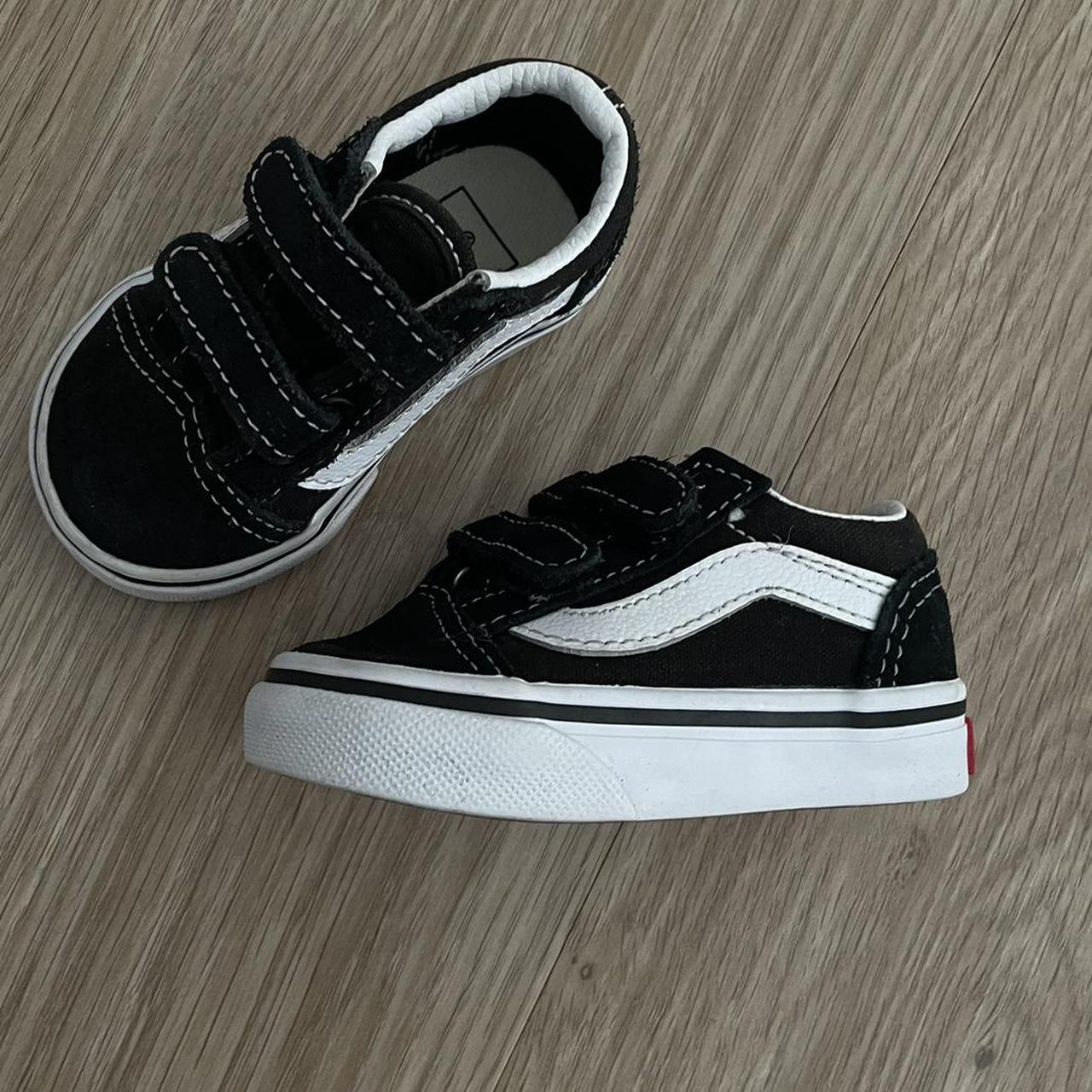 toddler vans old schools 3C used-good condition... - Depop