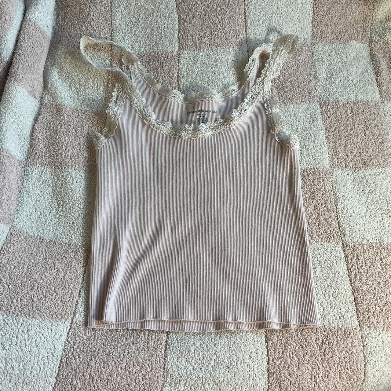 pink brandy lace tank💞 - do not use paypal!! rare... - Depop
