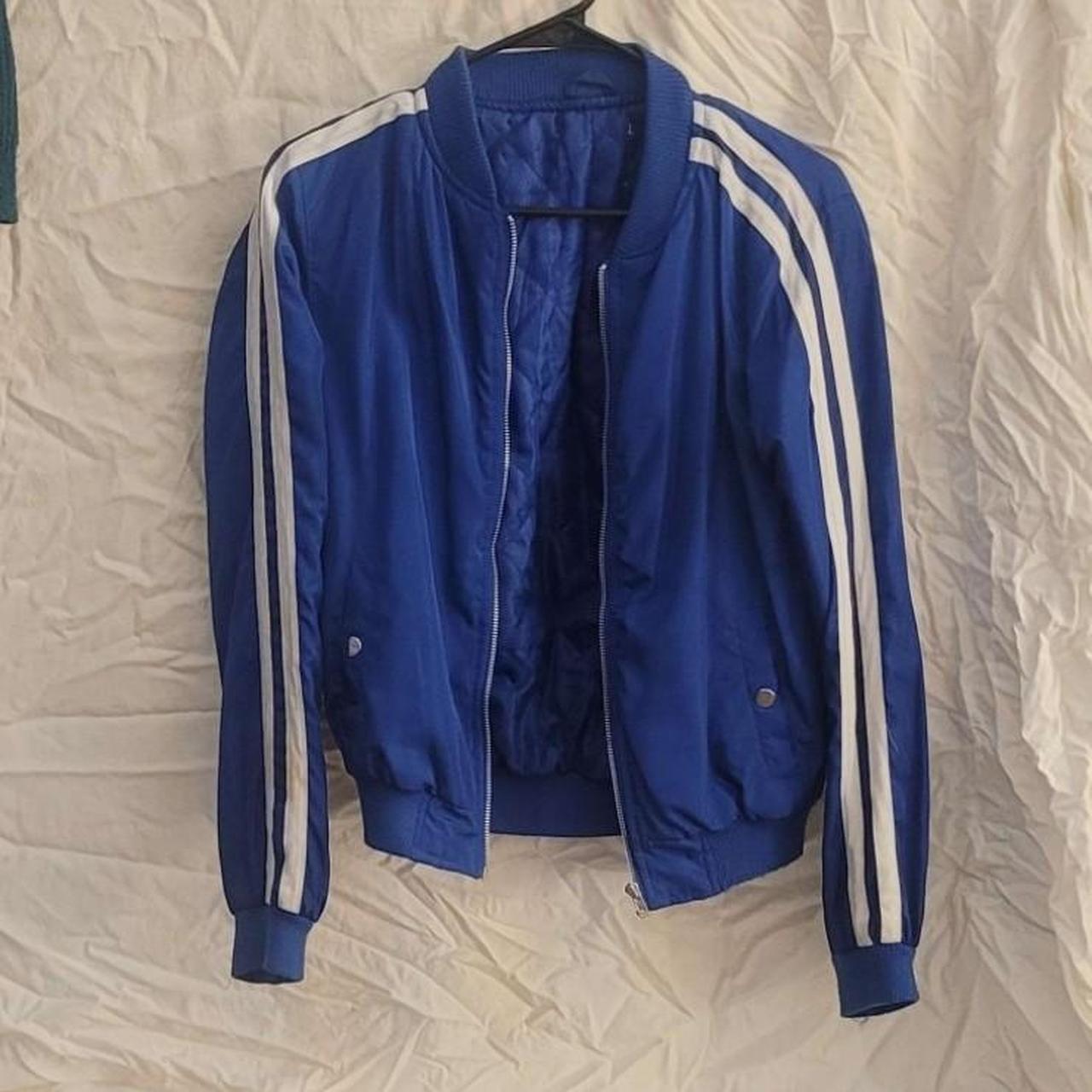Blue bomber jacket - small - good condition... - Depop