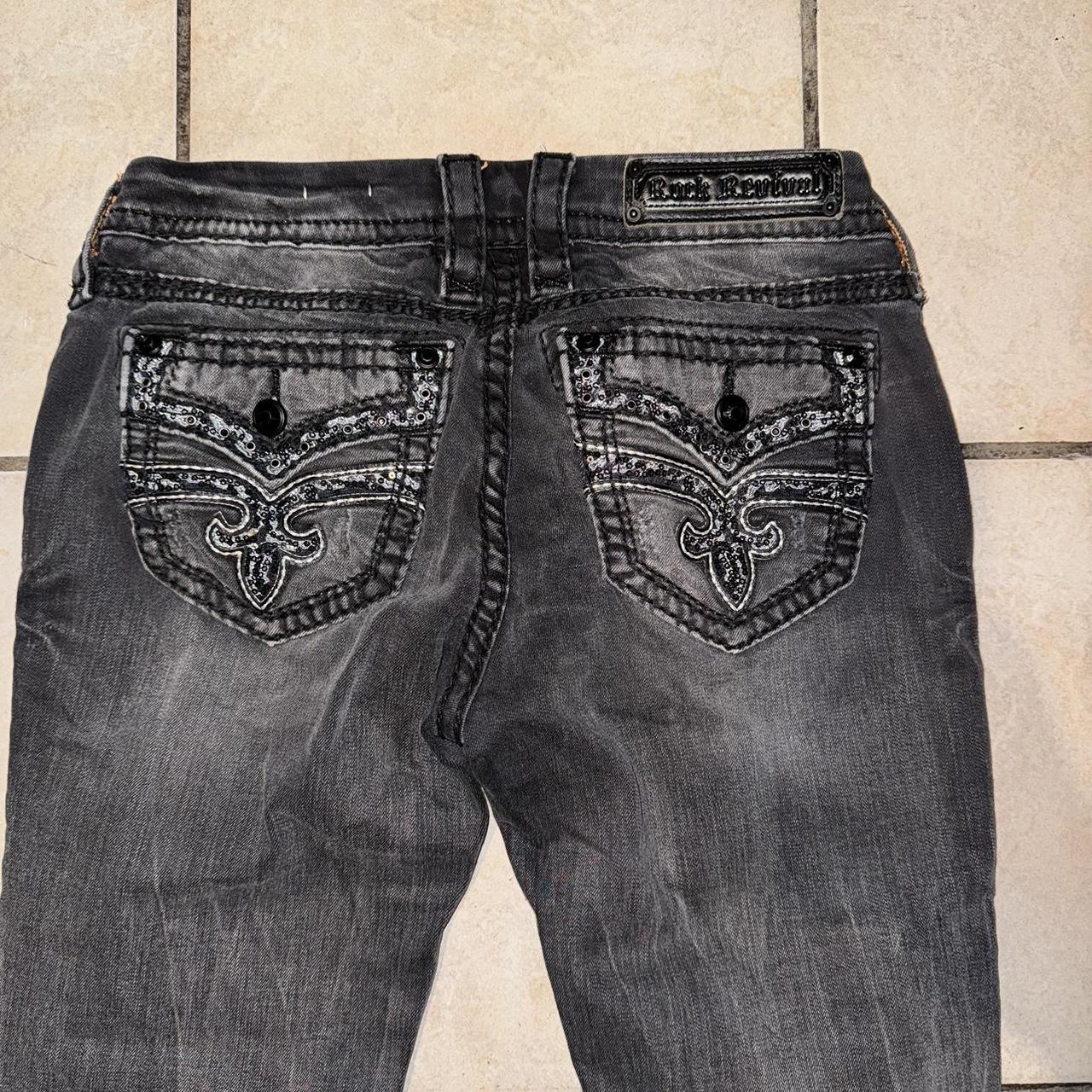 Rock revivals black with rocks #baggy #skate... - Depop