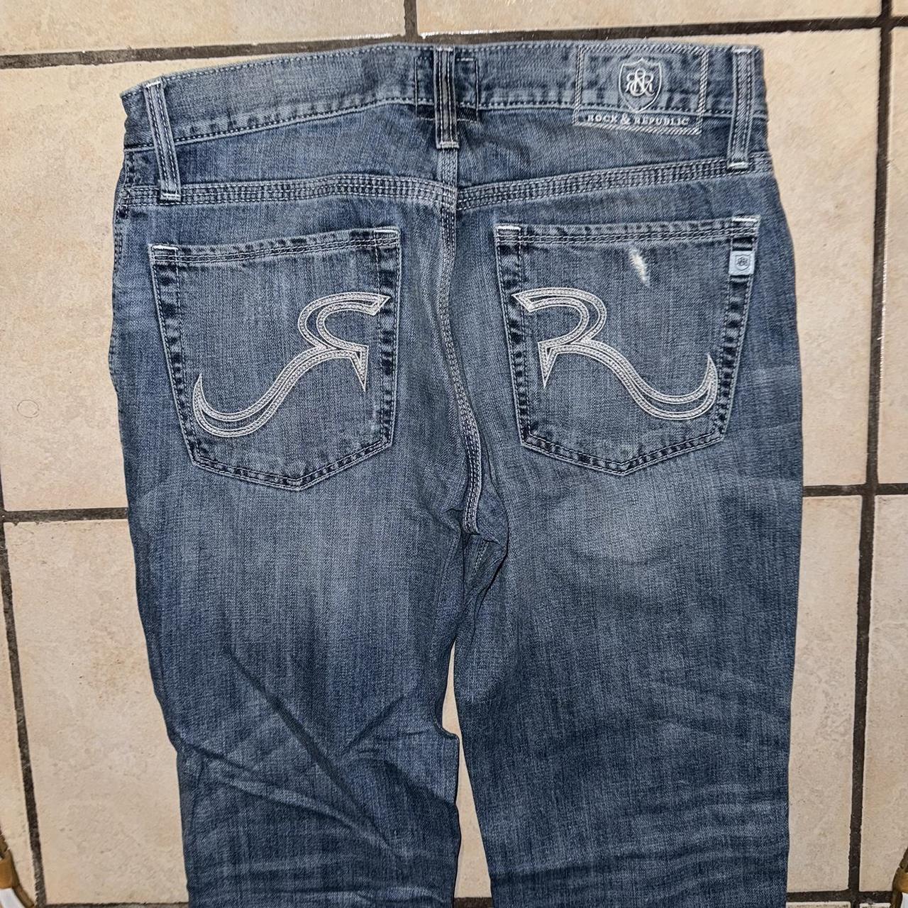 Rock & revival big R ripped jeans #baggy #vintage... - Depop