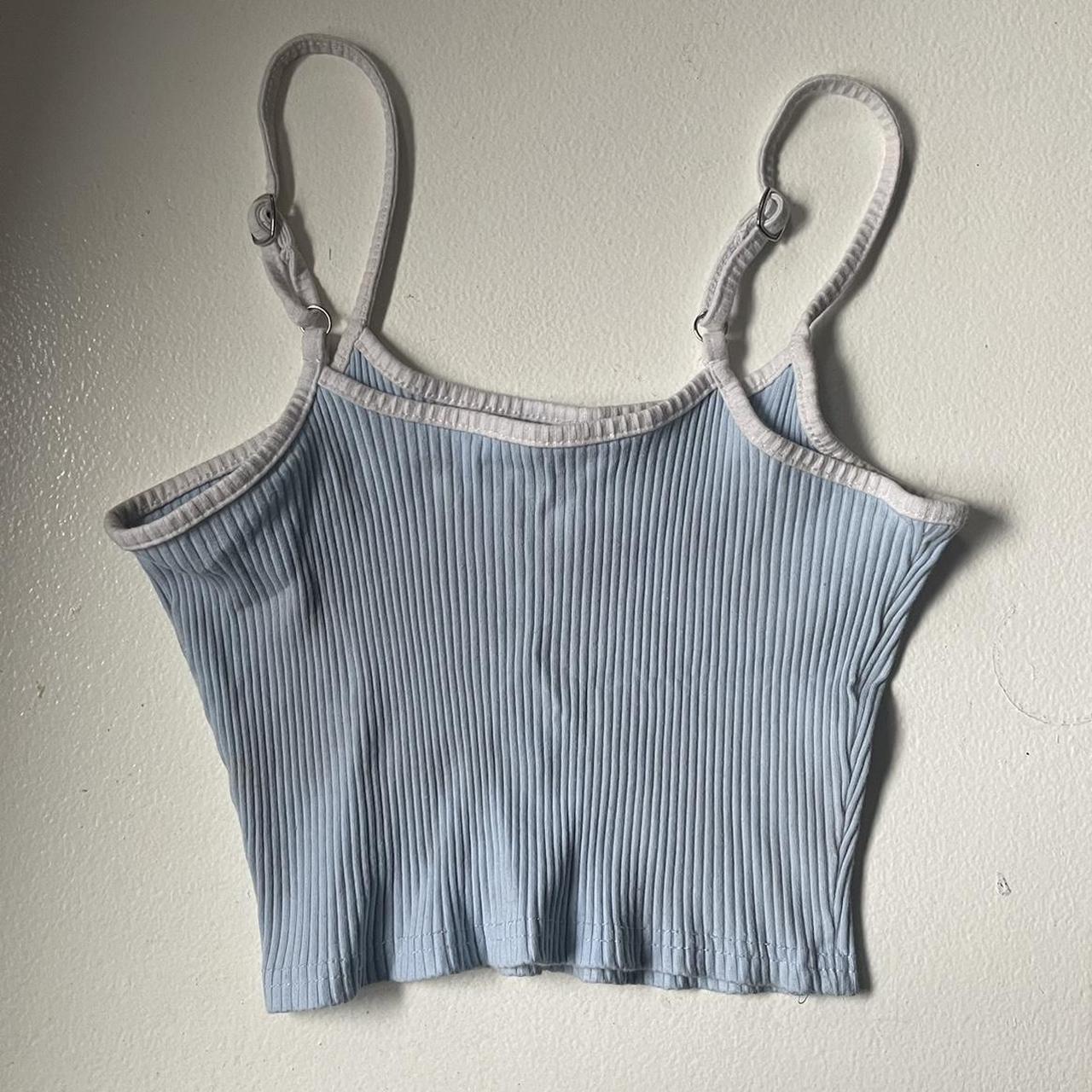 super cute light blue cami that says “honey” from... - Depop