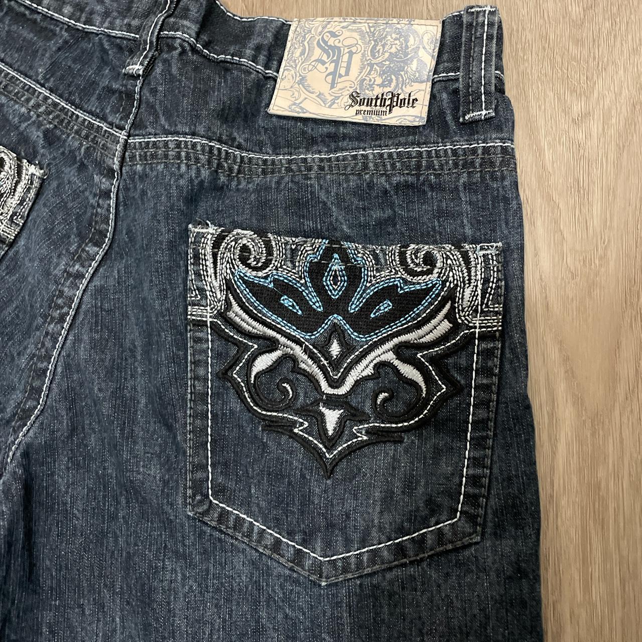 Black South Pole Jean jorts with crazy good... - Depop