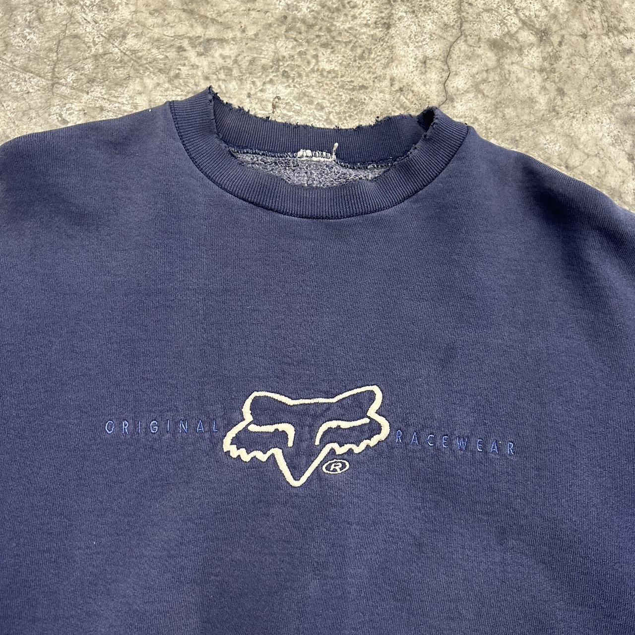 Vintage Fox sweatshirt 90s Large Distressed - Depop