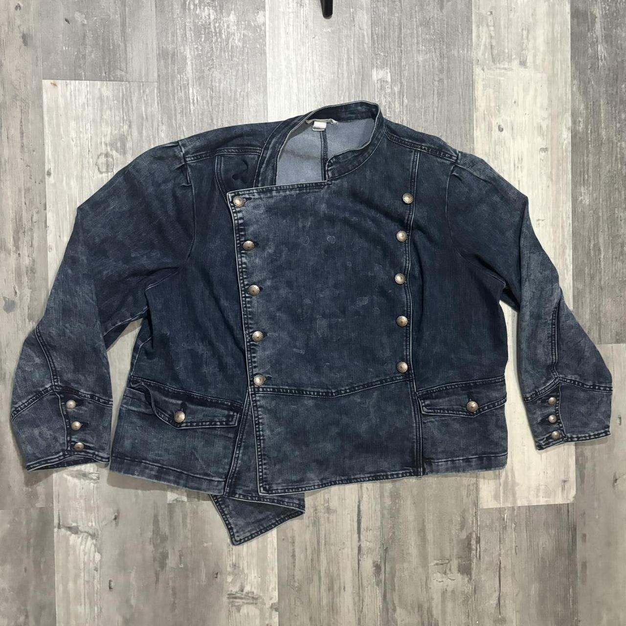 Y2K Denim Button Up Jacket, Y2k denim jacket,... - Depop
