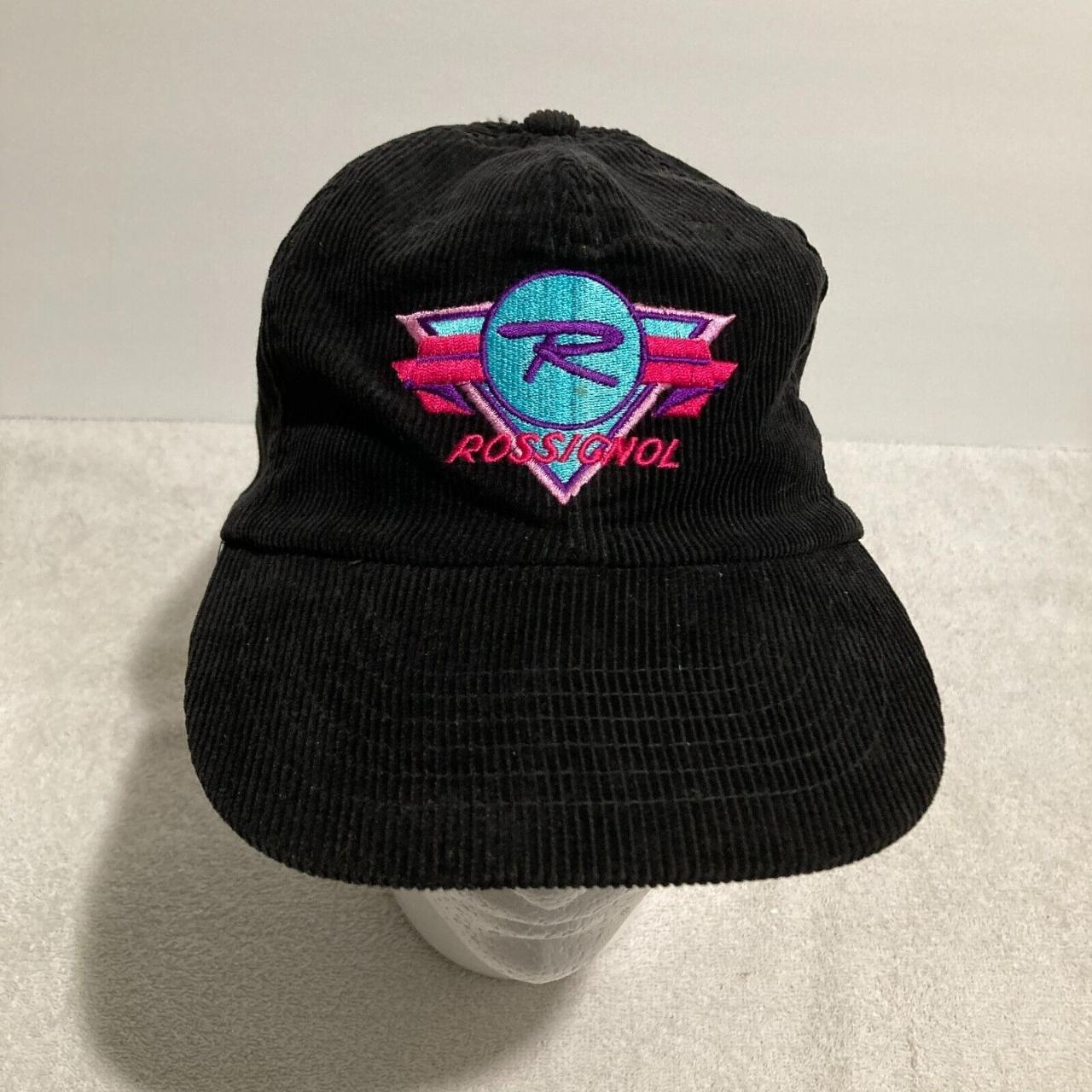 Vtg Rossignol Corduroy Hat Cap Mens OSFA Black... - Depop