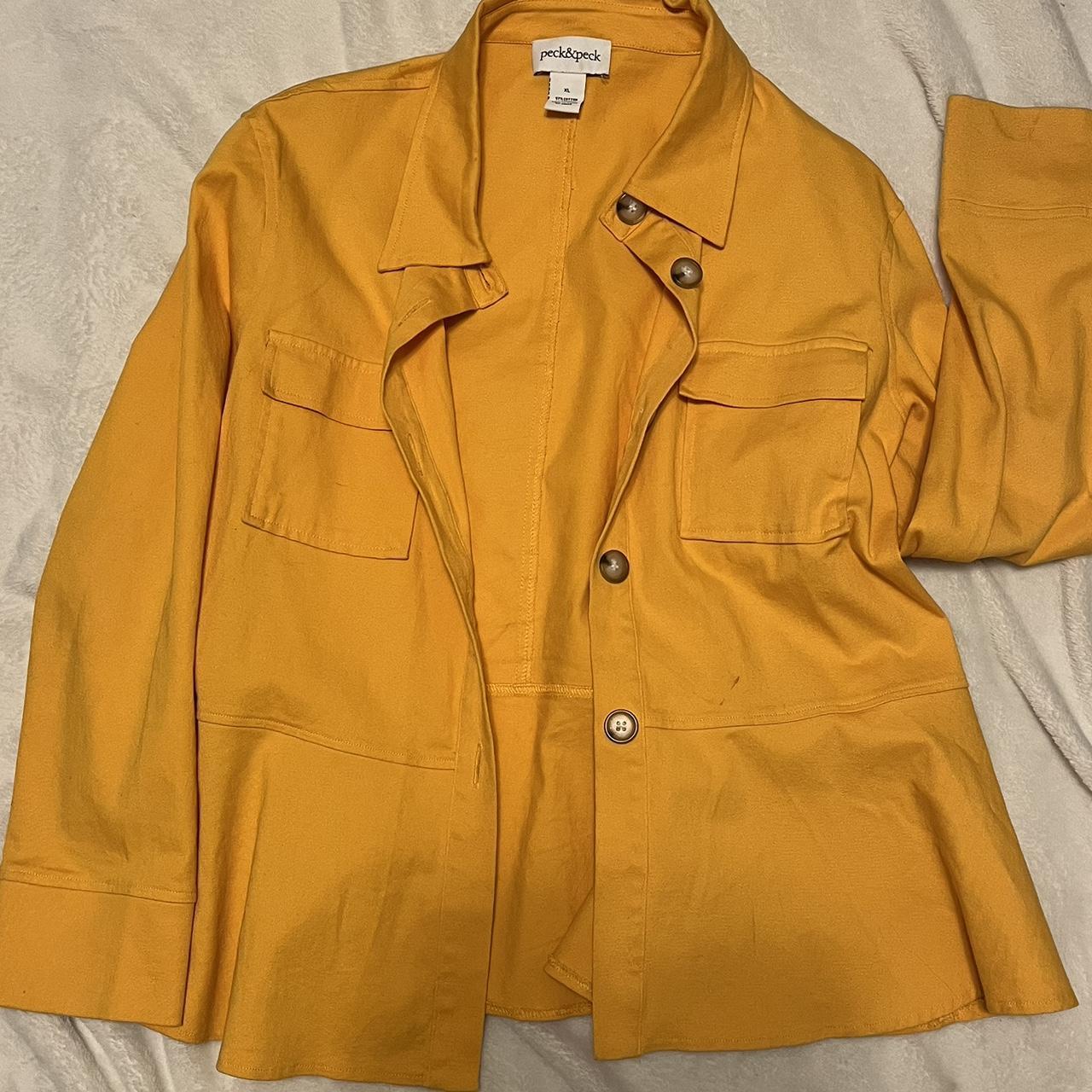 Yellow jacket button down Super bright, colorful,... - Depop