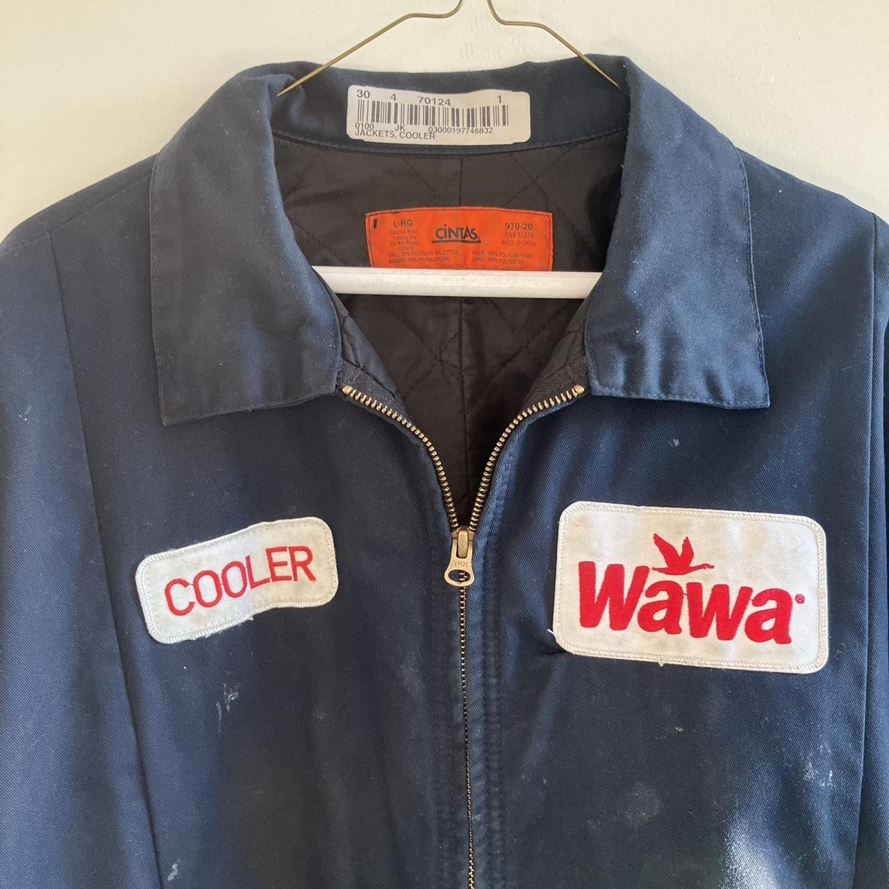 Wawa Freezer Work Jacket, Navy, size large #wawa... - Depop
