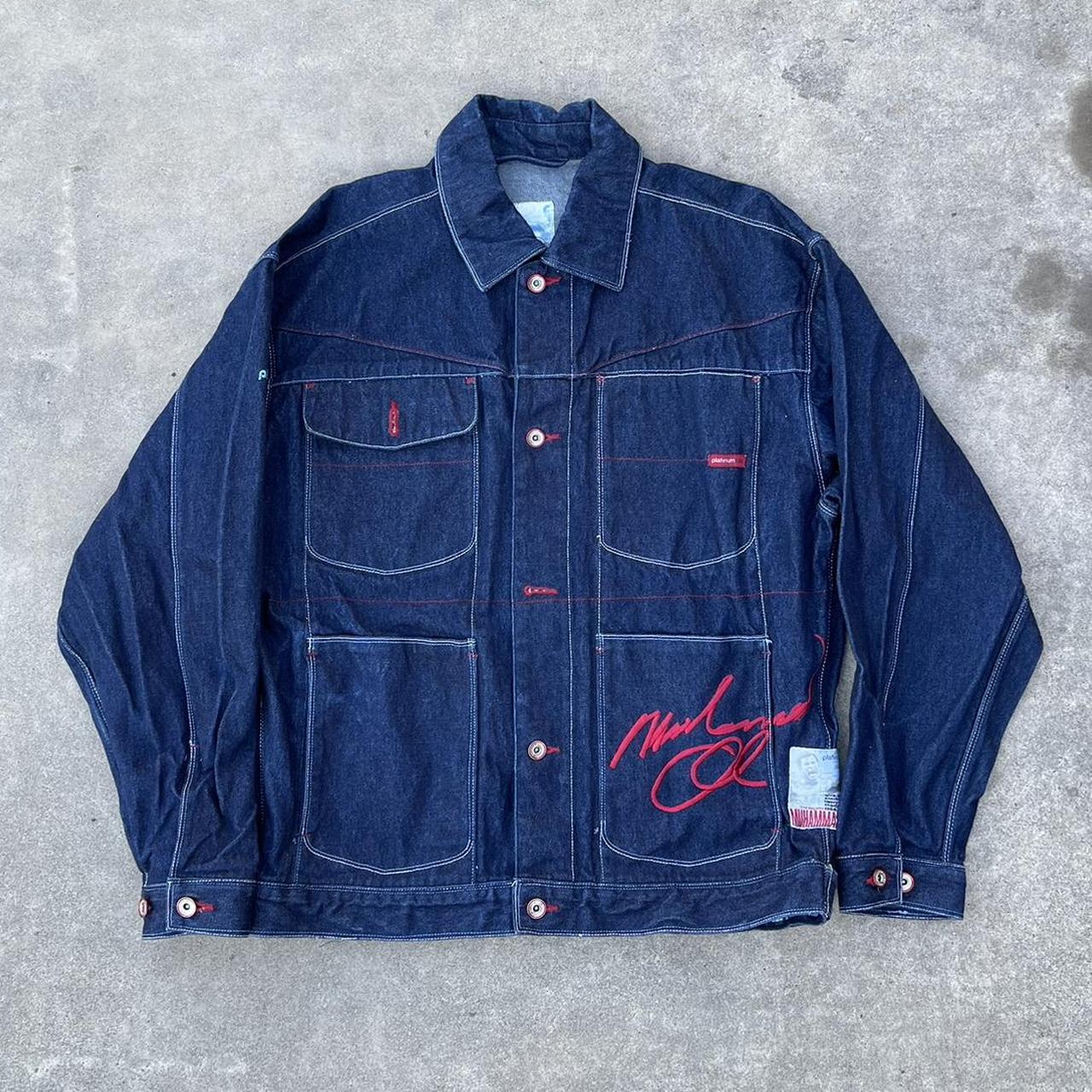 Vintage Muhammad Ali Platinum Fubu Denim Jacket... - Depop