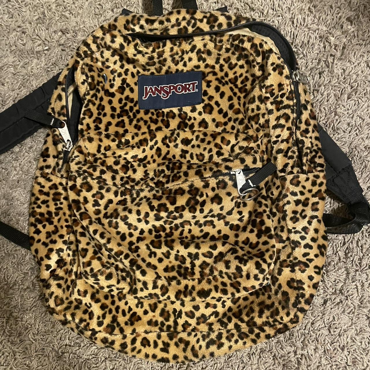 Cheetah print transport backpack - Depop