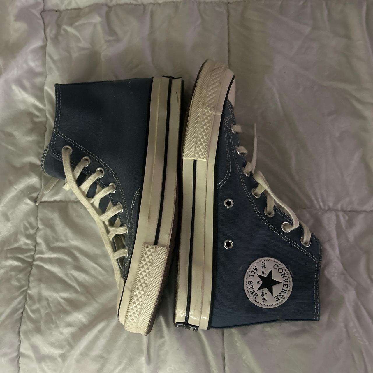 Dark blue converse chuck taylor all stars never worn... | Depop