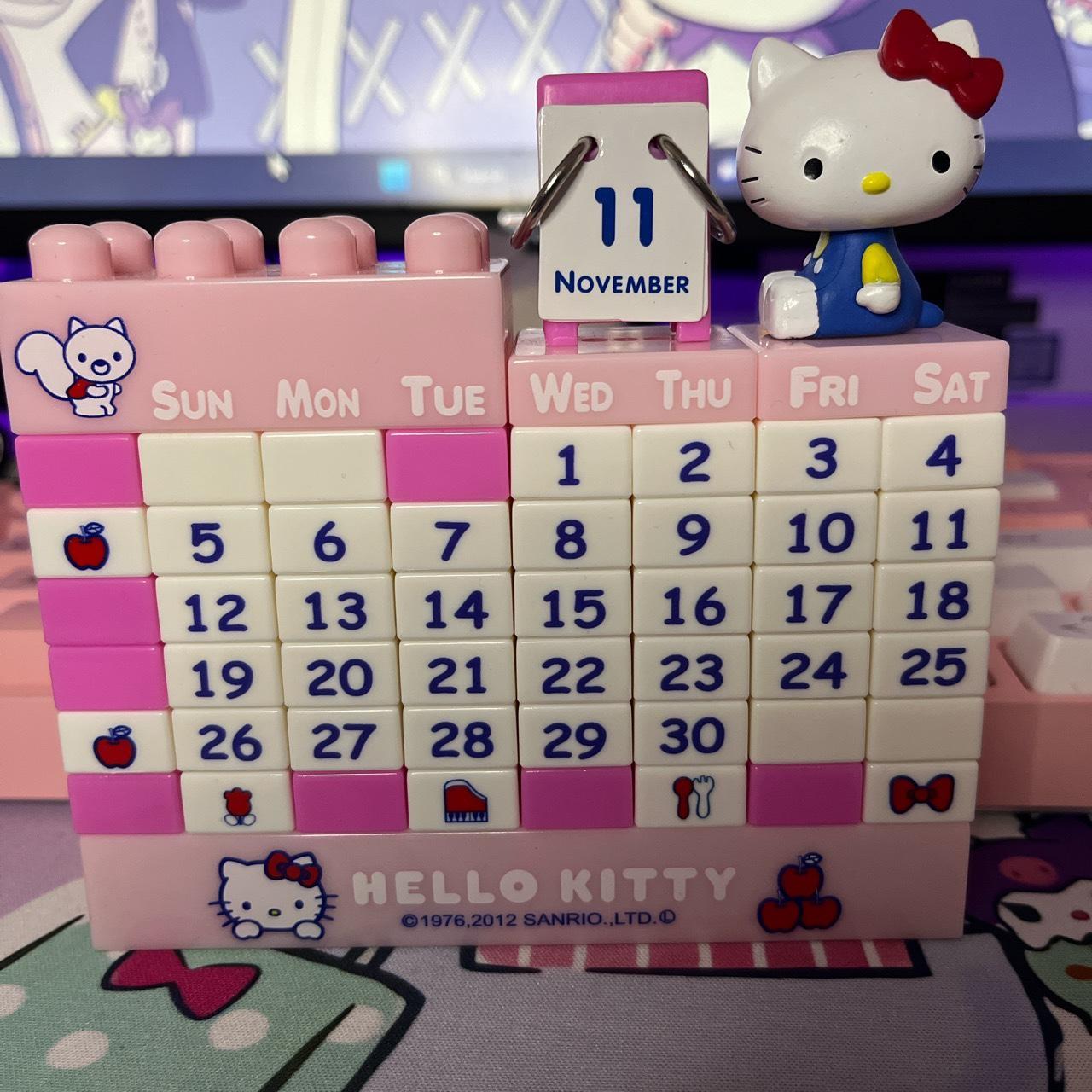 Hello Kitty Calendar 🩷 Block calendar 🩷 Like New... - Depop