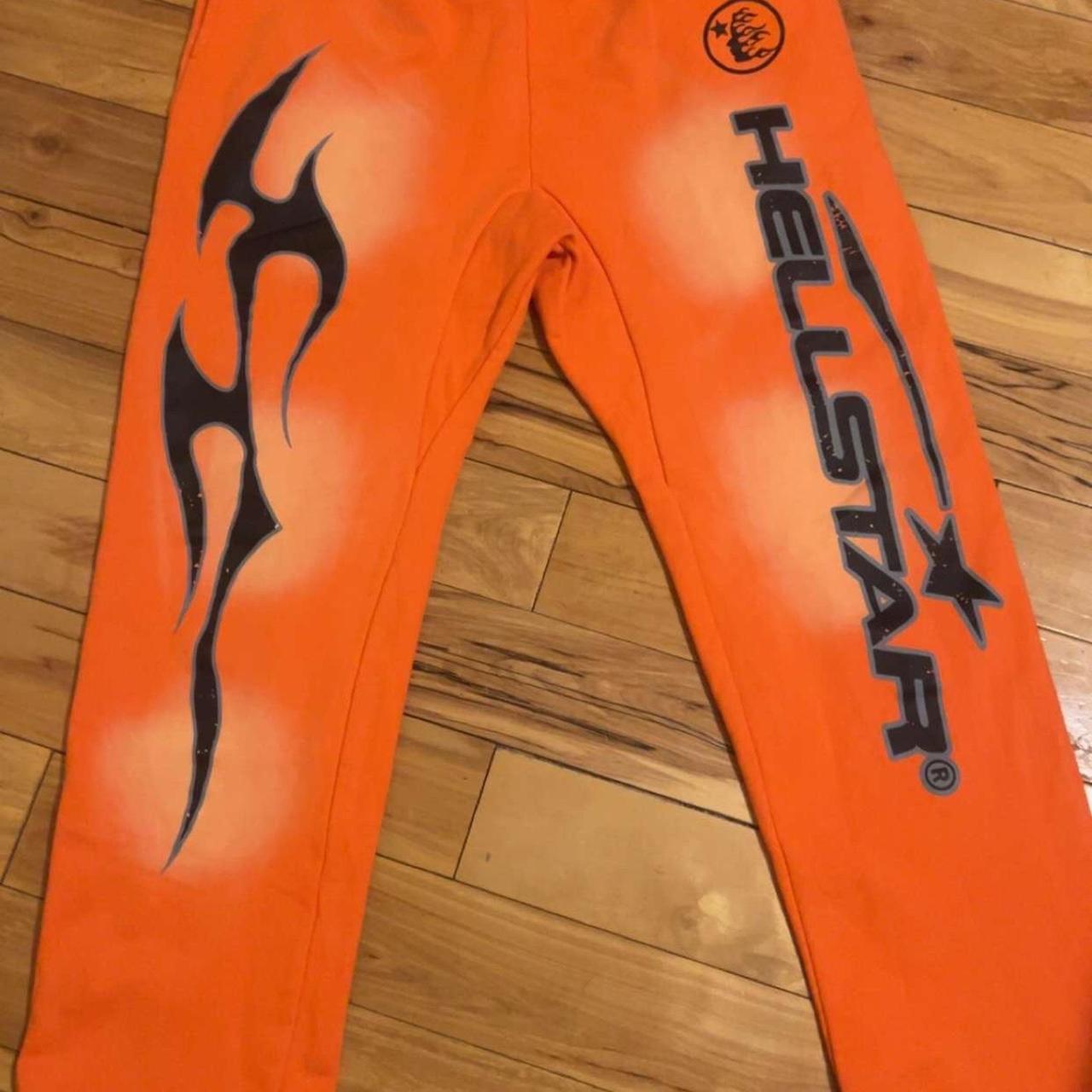 Brand new never worn Orange hellstar sweats If your... - Depop