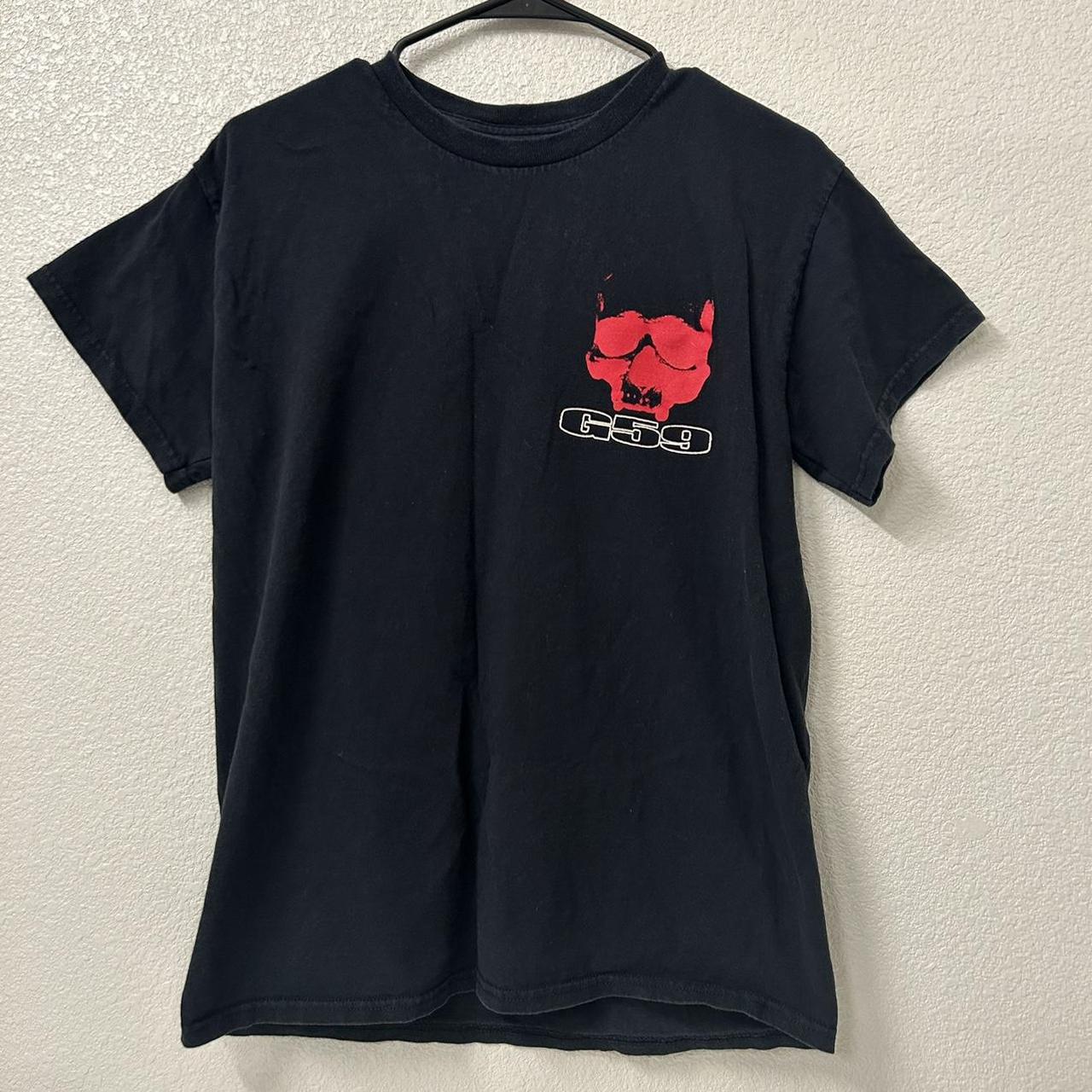 G59 Records Merch 2021 Grey Day Red Skull Shirt... - Depop