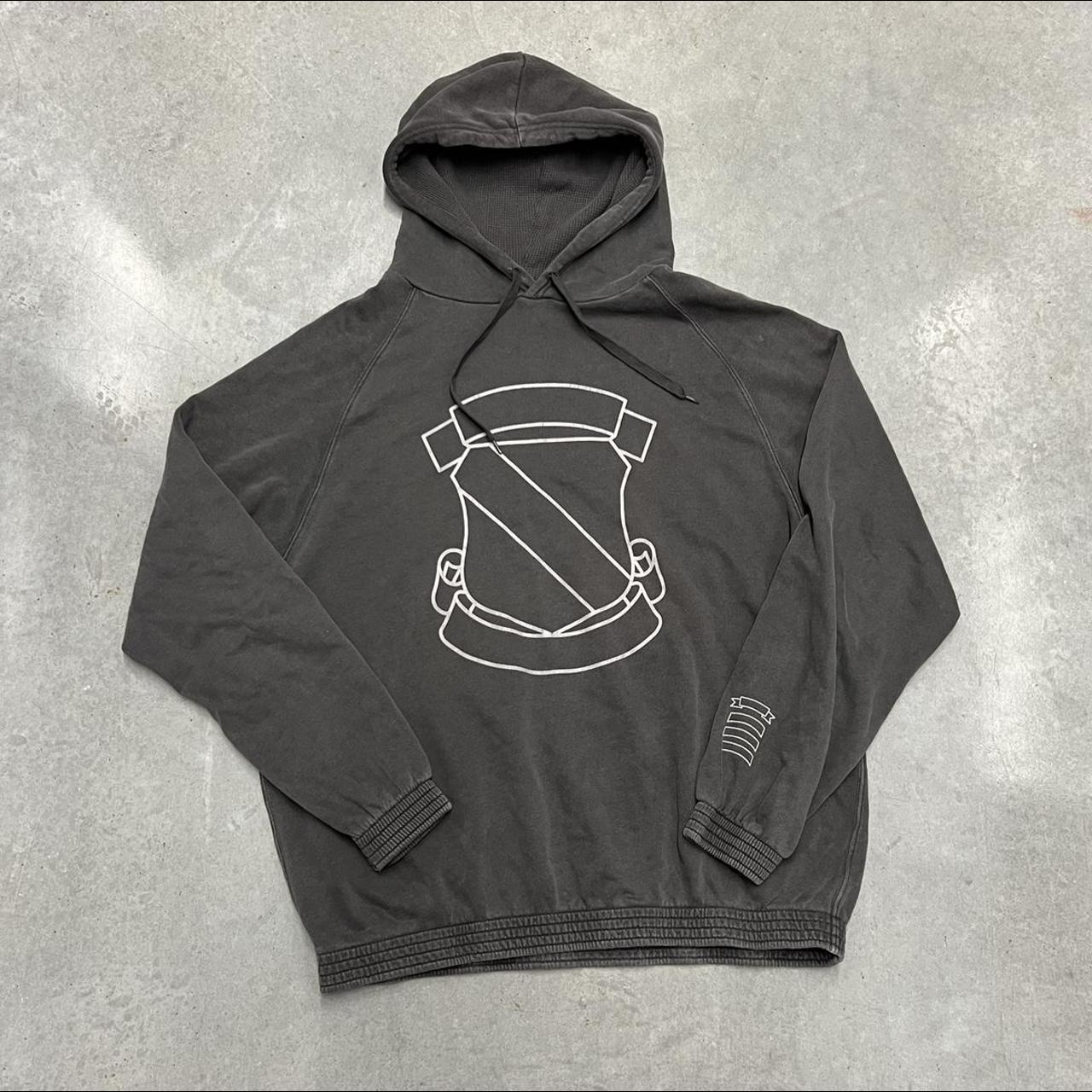 Number Nine Shield hoodie Amazing wash Printing on... - Depop