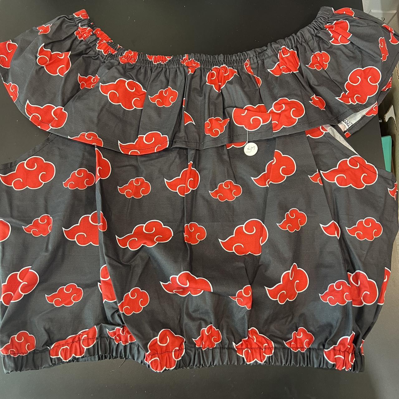 Ruffle Top Akatsuki Cloud Fits Large Waist elastic... - Depop