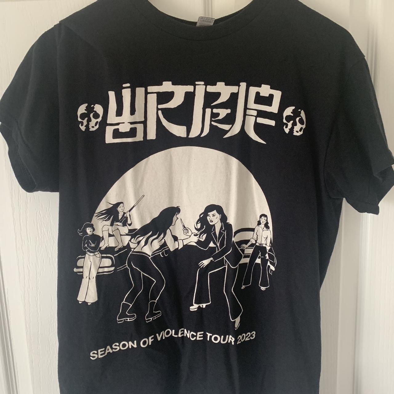 Wormrot - seasons of violence tour shirt 2023 Worn... - Depop