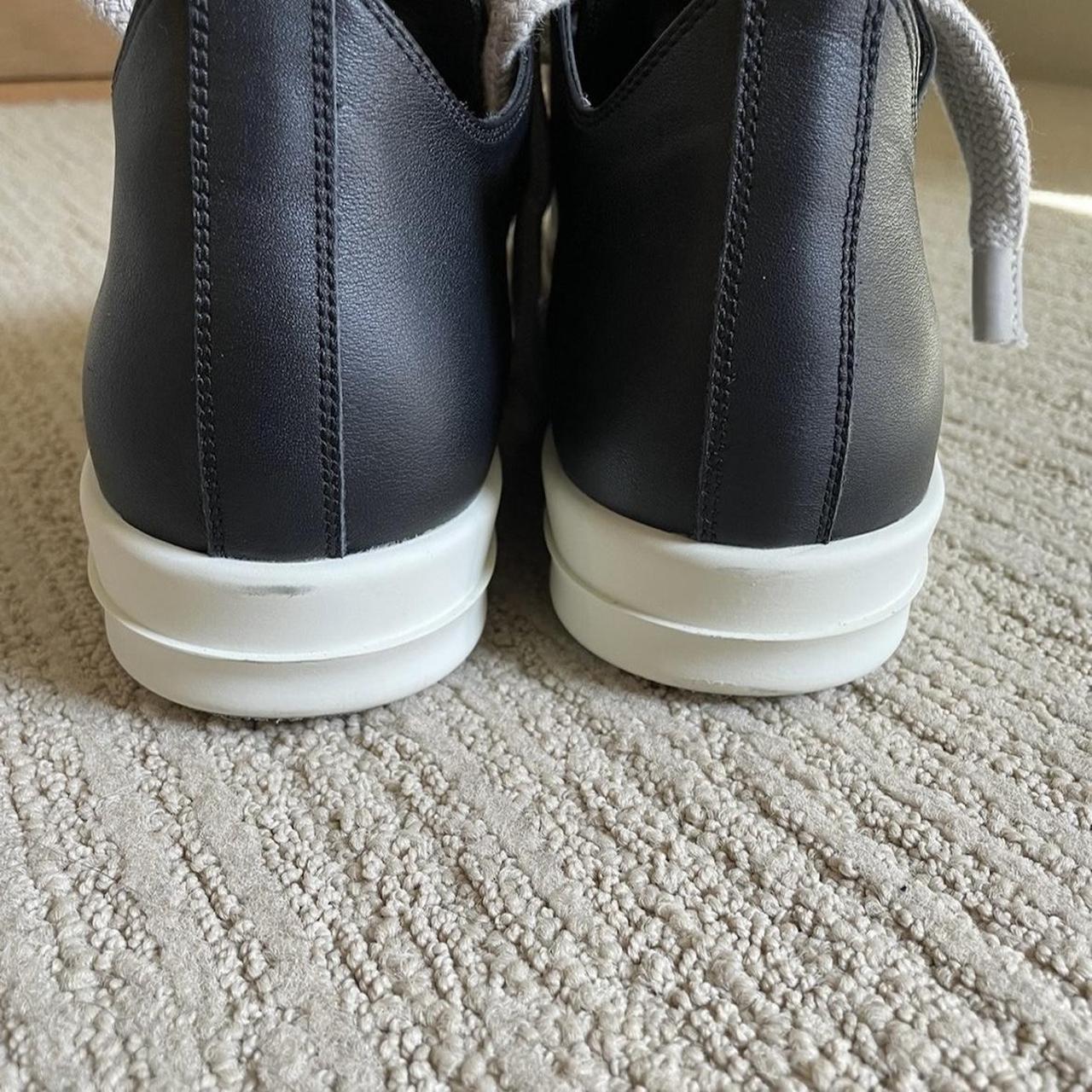 rick owens jumbo laces low slightly worn throw me... - Depop