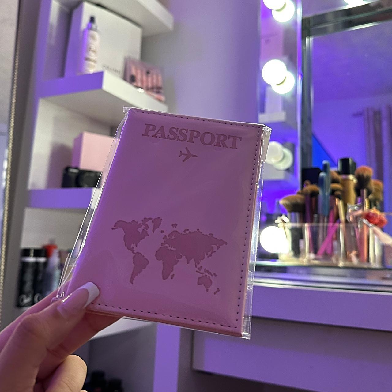 Pink travel passport cover BRAND NEW - Depop