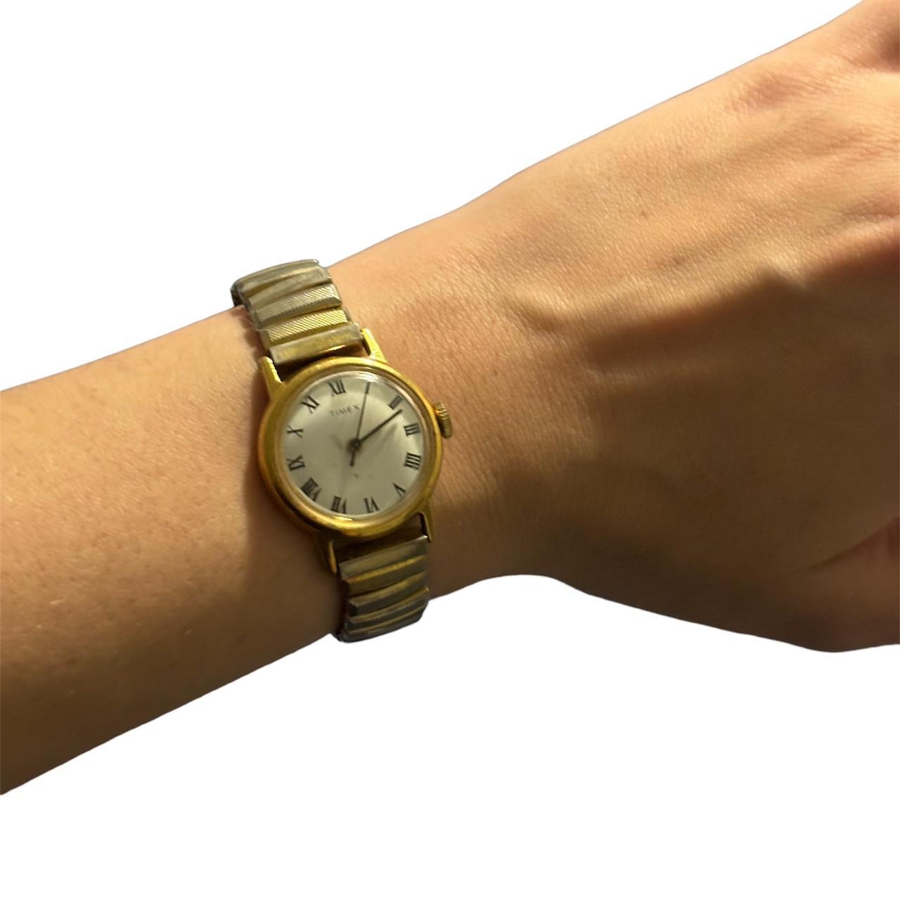 Timex stretch watch - gold ☀️ could fit small-medium... - Depop