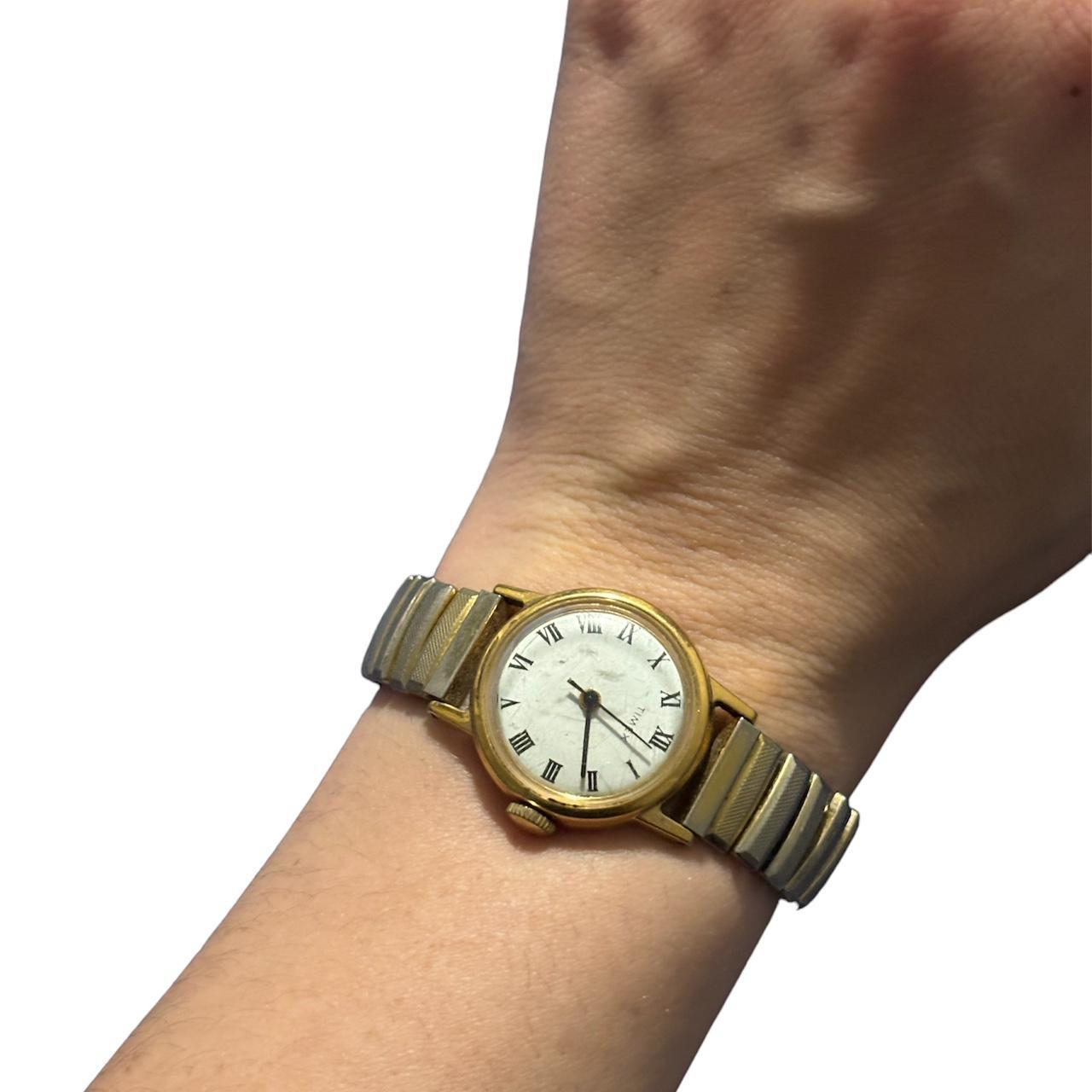 Timex stretch watch - gold ☀️ could fit small-medium... - Depop
