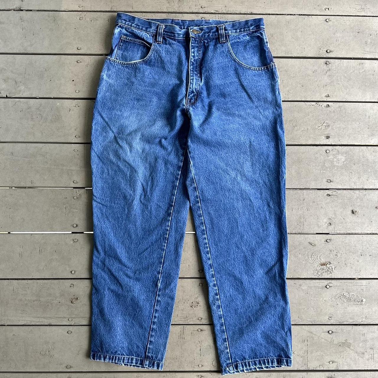 Timberland blue carpenter jeans - baggy fit Size... - Depop