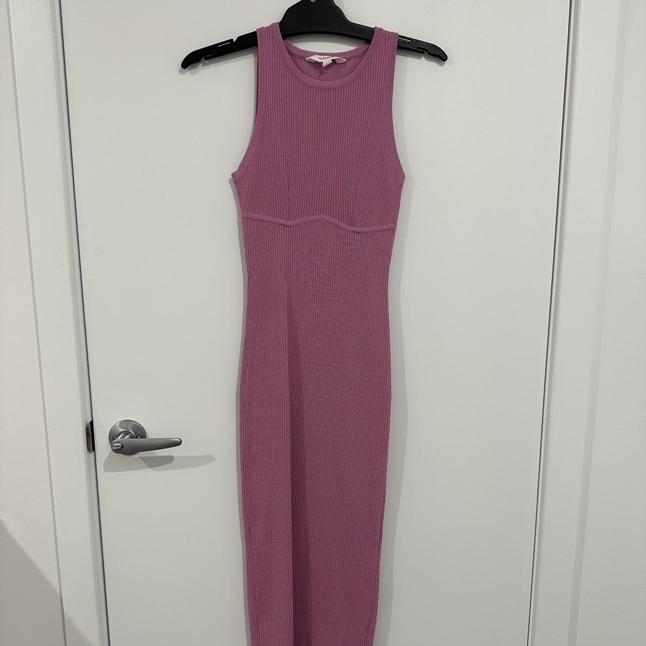 Glassons pink midi dress - Depop